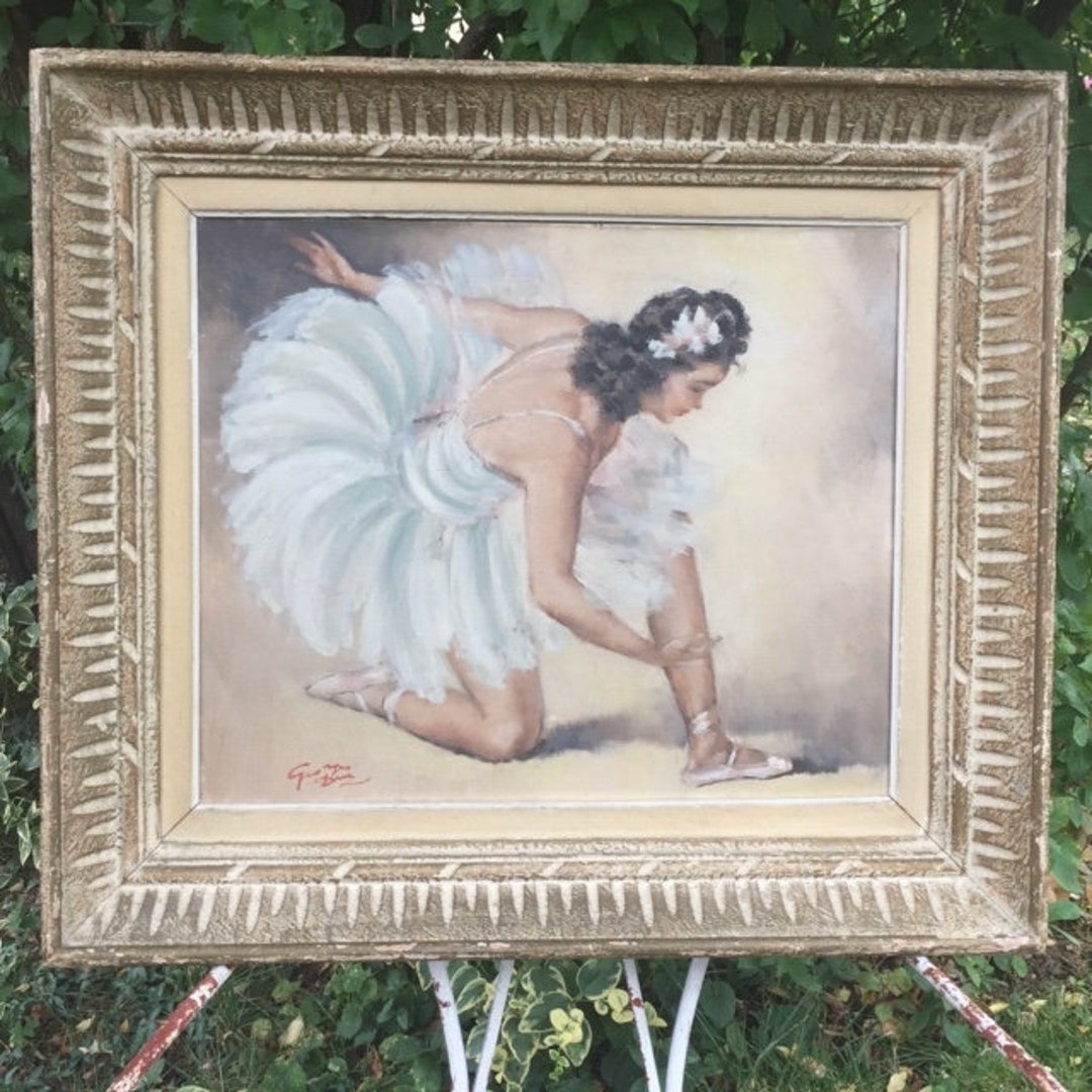 Delicious BALLET DANCER Oil on Canvas by Georges Duc French Artist ...