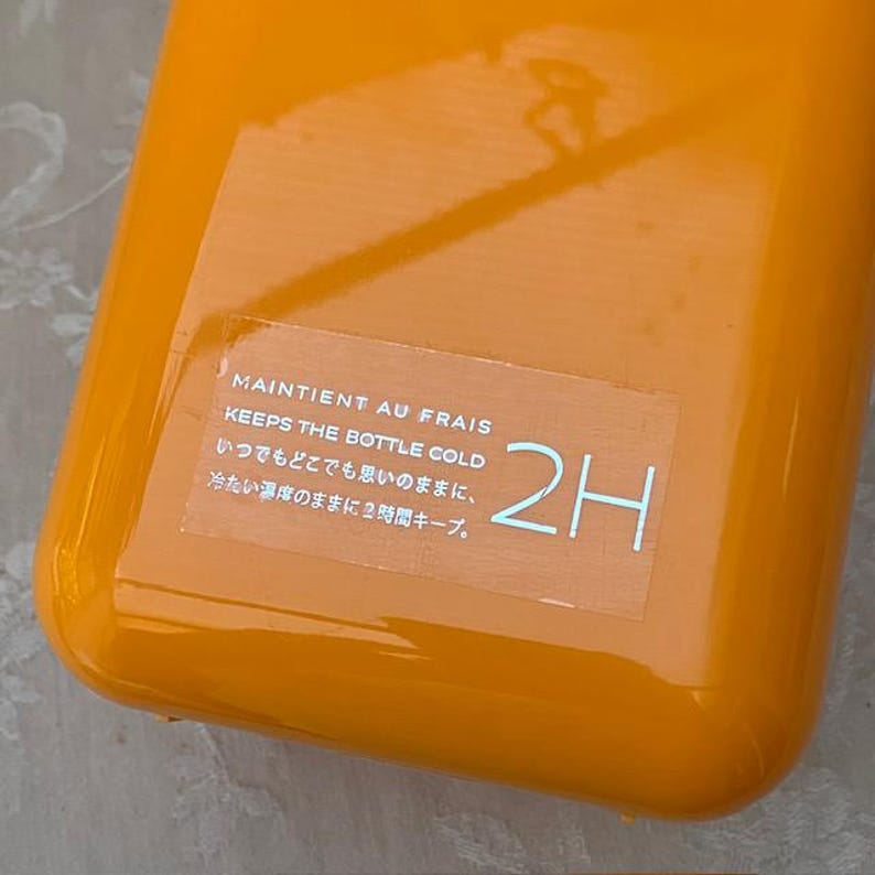French Champagne Veuve-clicquot Bottle Box Insulated ORANGE Case Fridge ...