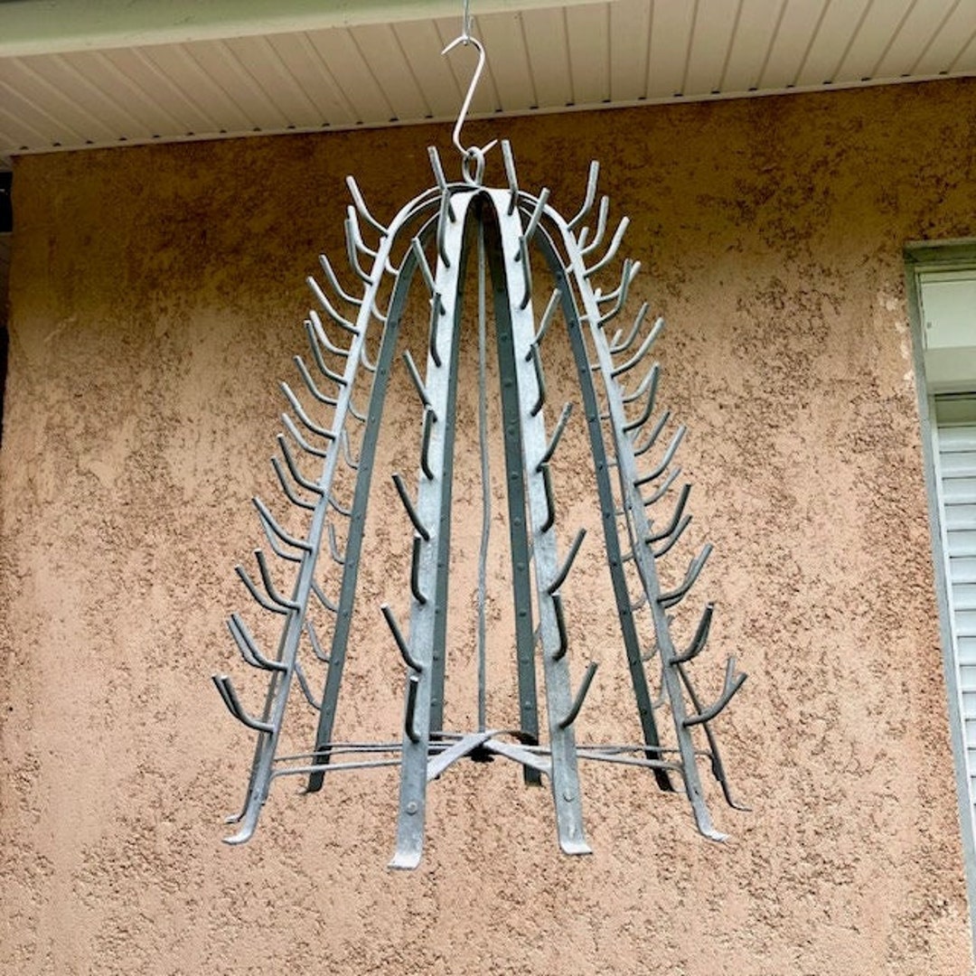 Unique Fabulous 100 Hooks Hanging/folding BELL-SHAPED Zinc Bottle Dryer ...