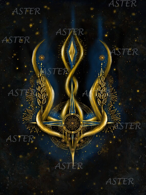 Trident Symbolism Flag Picture Digital Drawing Sketch - Etsy