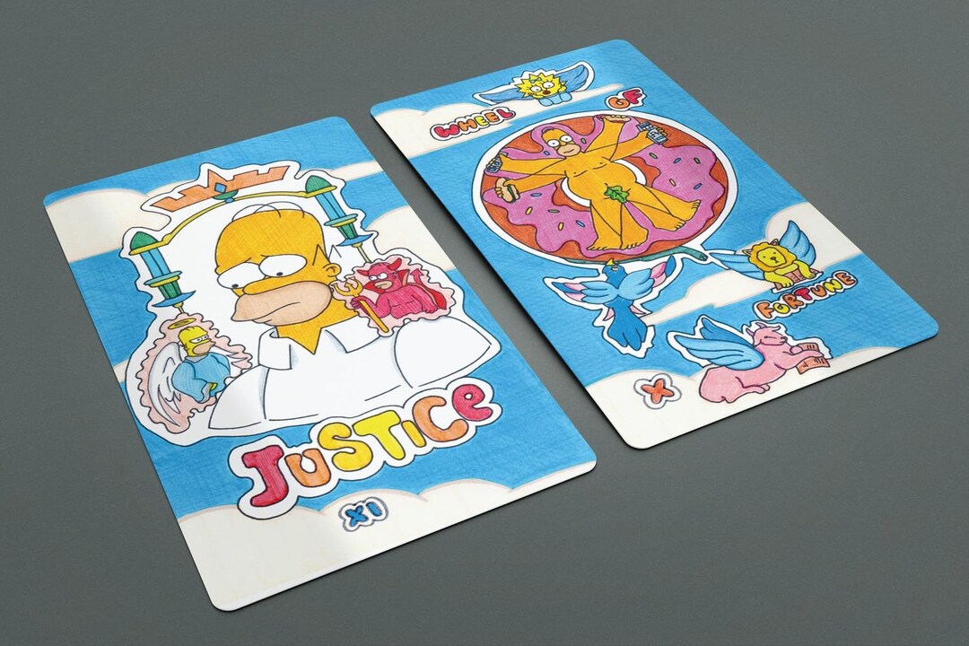 2022 the Simpsons Tarot 782 Cards Deck Moder Magic Aesthetic Devination ...