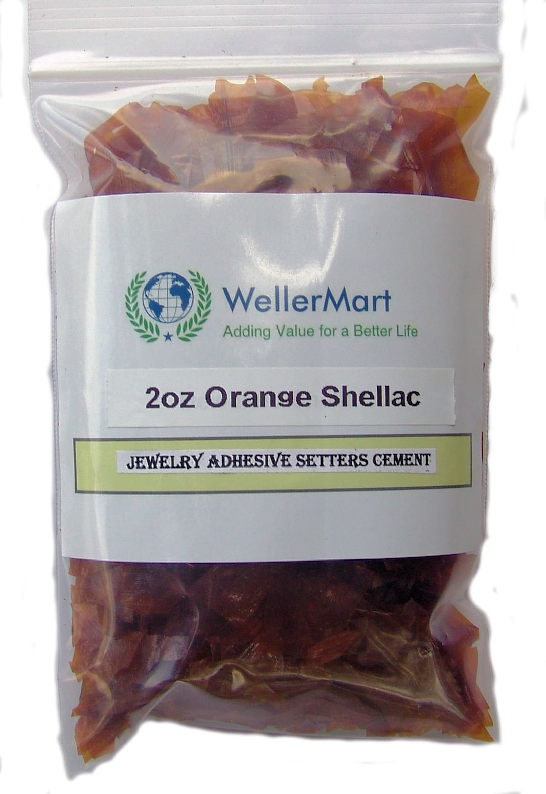 ORANGE FLAKE SHELLAC Adhesive 2 Oz - Etsy