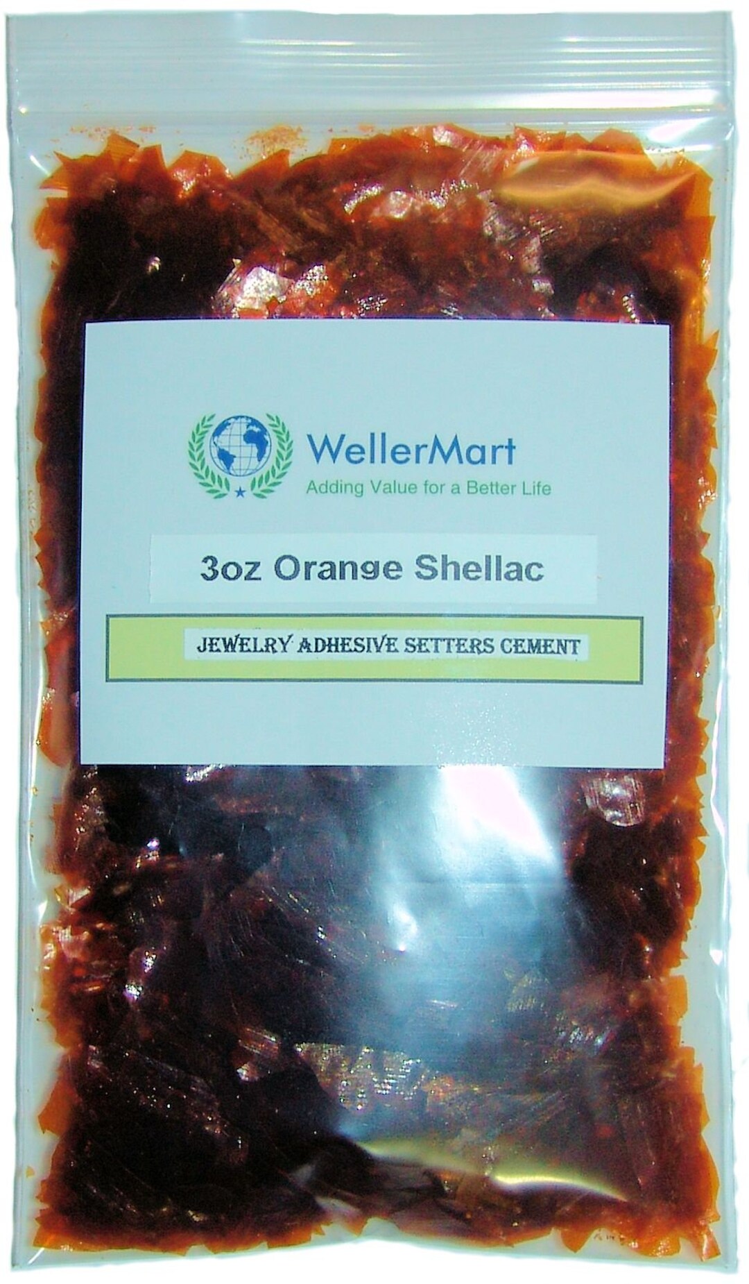 ORANGE FLAKE SHELLAC Adhesive 3 Oz - Etsy