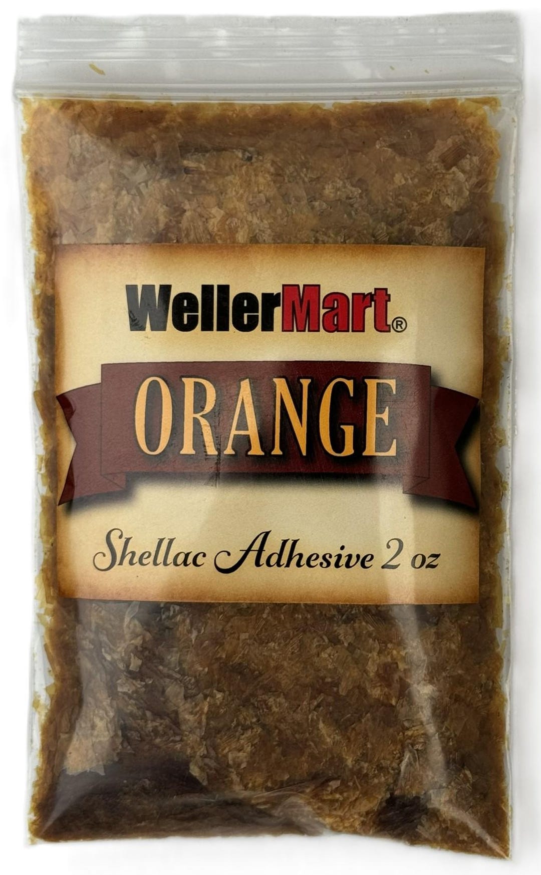 ORANGE FLAKE SHELLAC Adhesive 2 Oz - Etsy