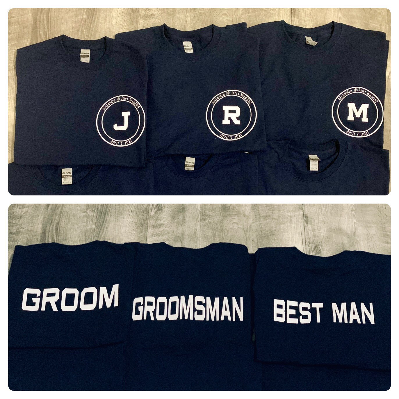 Personalized Groomsmen T Shirts Bridal Party Shirts Groom Best Man