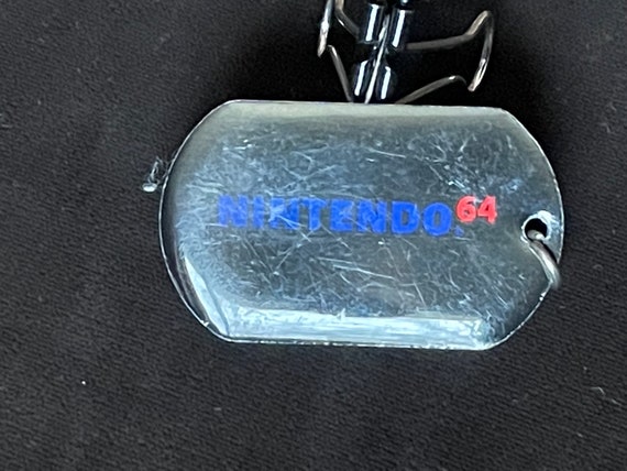 Rare Vintage Nintendo 64 Key Fob, N64 Dog Tag style K… - Gem