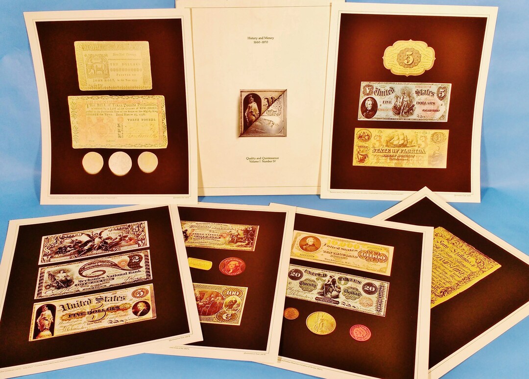 History of Money Prints, Lithography and Brochure Advertisement ...