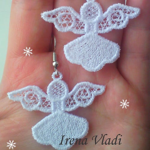 FSL Christmas Angels Free Standing Lace Machine Embroidery | Etsy