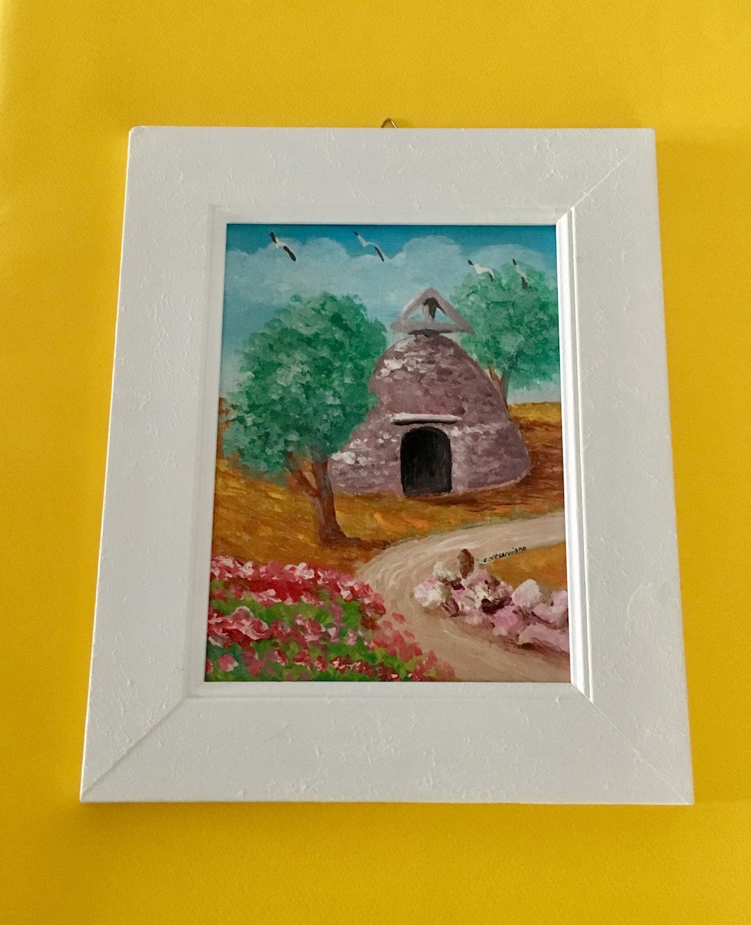 Miniature Painting, Trullo Puglia, Mini Paintings, Original Paintings ...