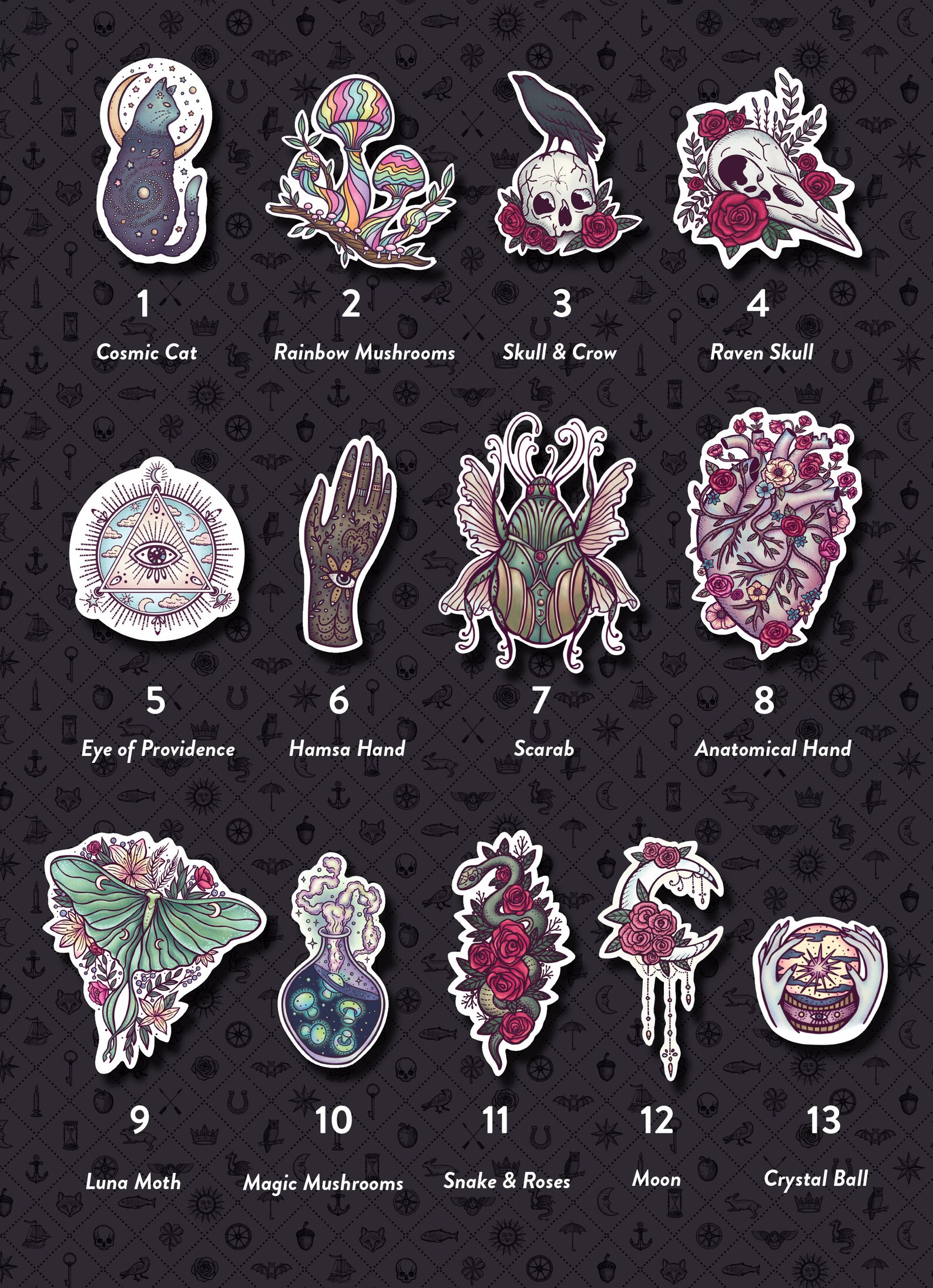 Rose and Snake Vinyl Sticker Vinyl Decal Collectible - Etsy