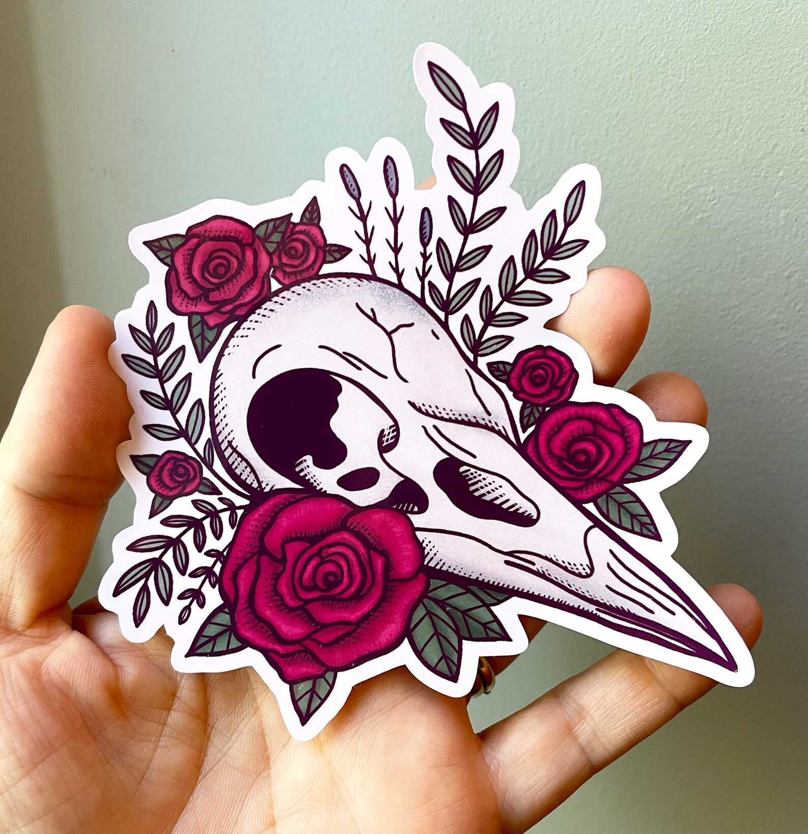 Rose and Snake Vinyl Sticker Vinyl Decal Collectible - Etsy