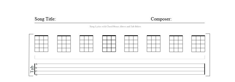 Ukulele Manuscript Templates PDF Download - Etsy