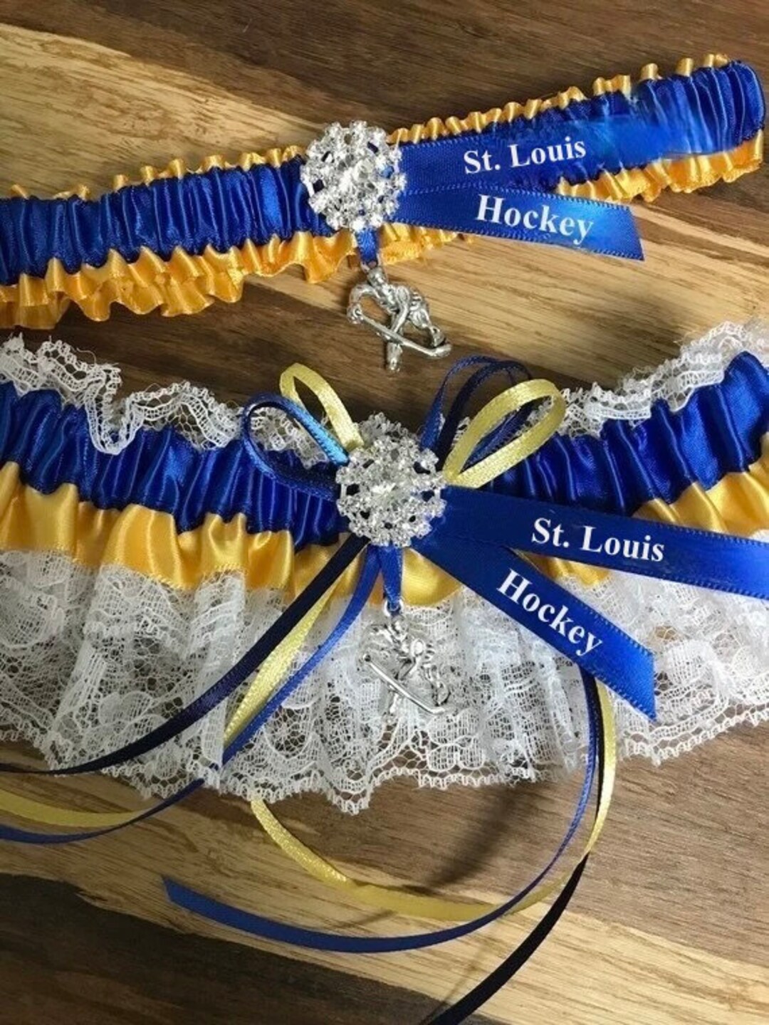 St. Louis Hockey Sports Garter Set. Hockey Garters. - Etsy