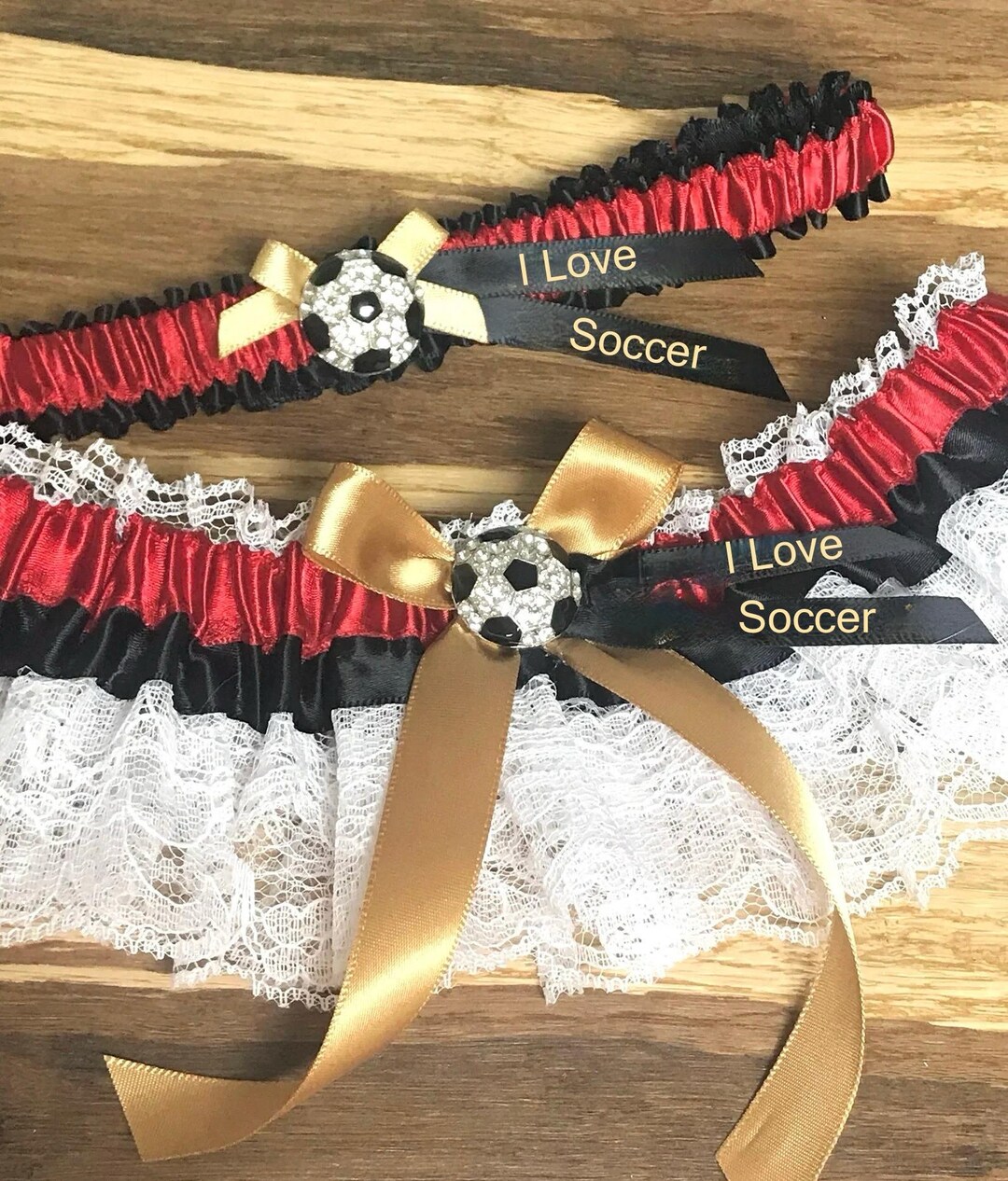 Soccer Inspired Garter Set. Sports Garters. Soccer Garters. - Etsy