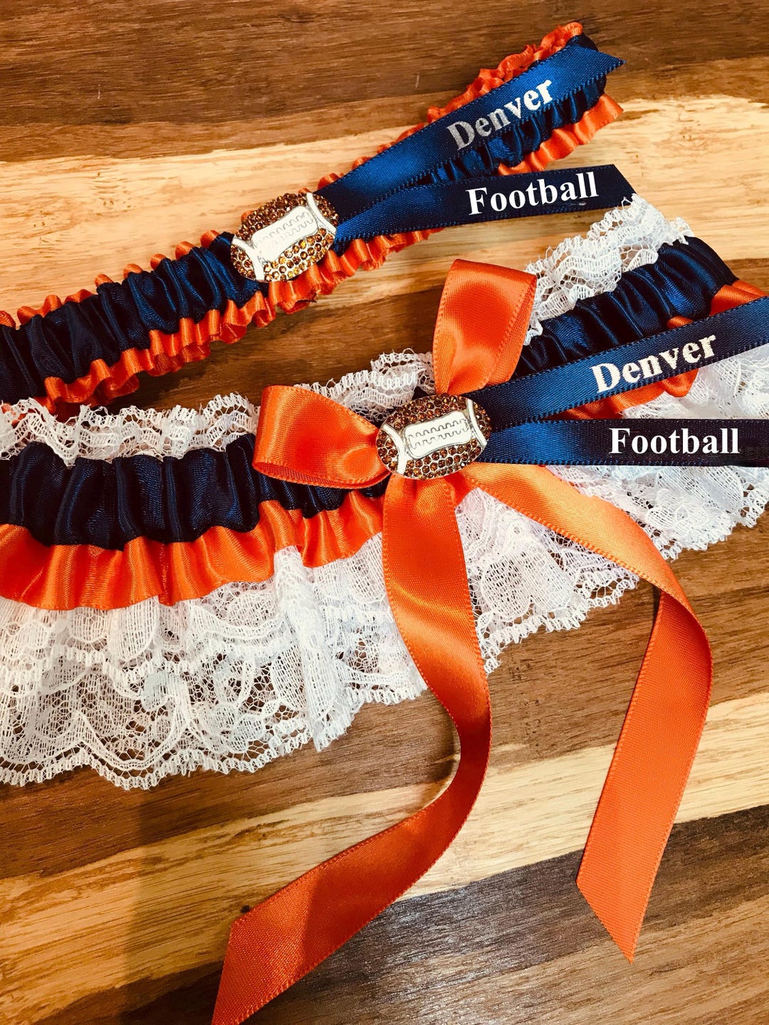 Denver Sports Garter Set. Sports Garters. Garters. - Etsy