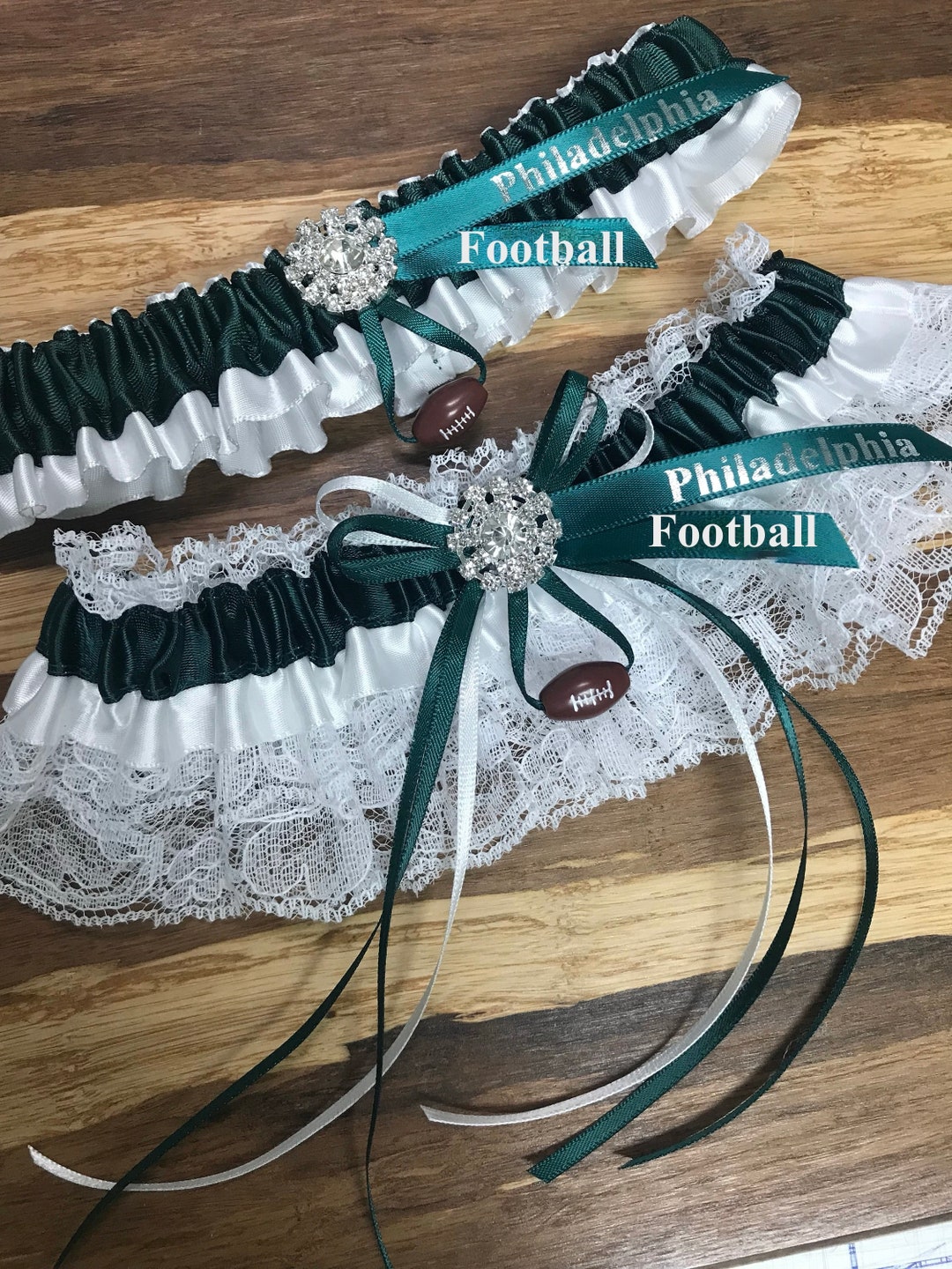 Philadelphia Sports Garters. Football Garter Set. Wedding Garters ...