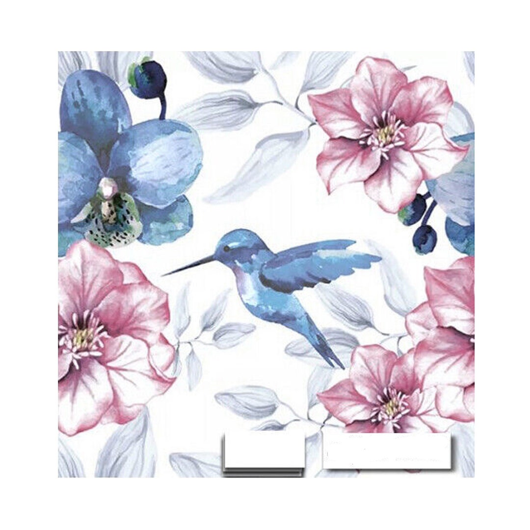 Blue Hummingbird Paper Napkins | Decoupage Napkins | TWO Paper Luncheon ...