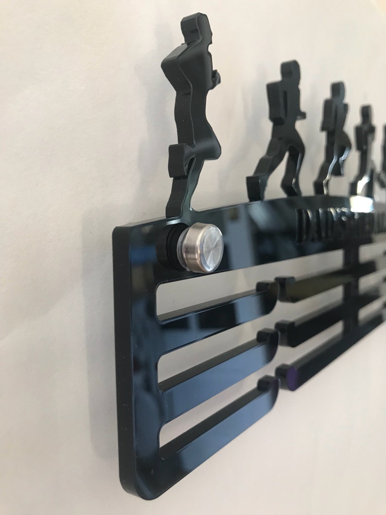 Dad's Medals male runner medal holder Father's Day | Etsy