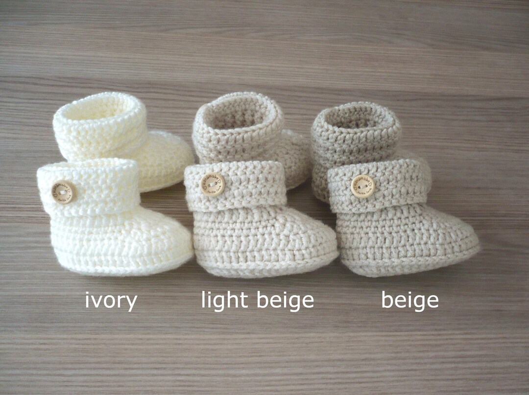 Crochet Baby Booties, Baby Crib Shoes, Newborn Baby Booties, Unisex ...