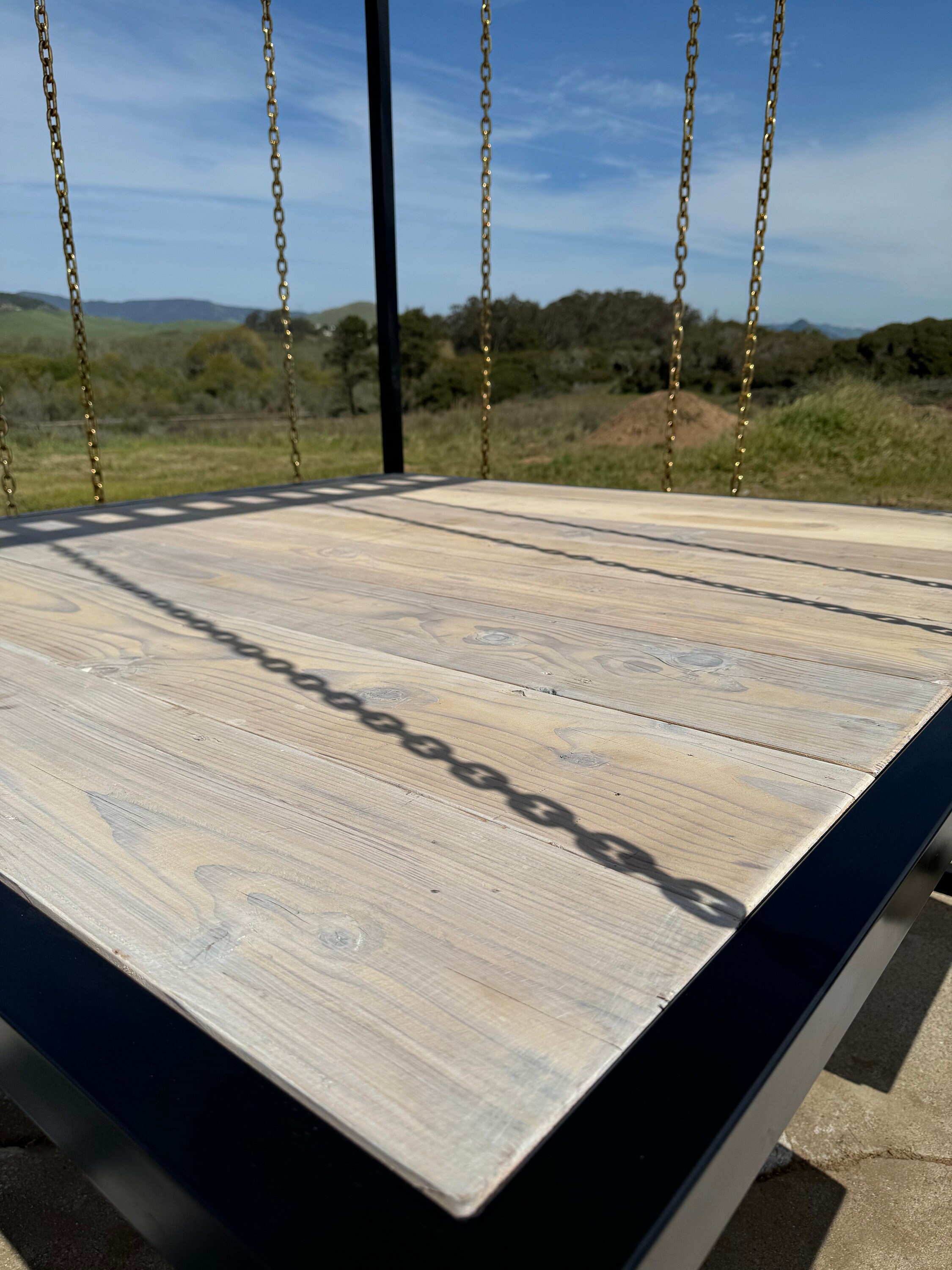 Custom Metal Swing Table 8 Seater / Patio / Table / Indoor Outdoor Use ...