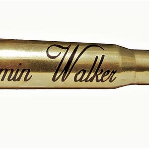 Personalized Bullet Dummy Desk Ornament - Made From a Real .50 Cal ...