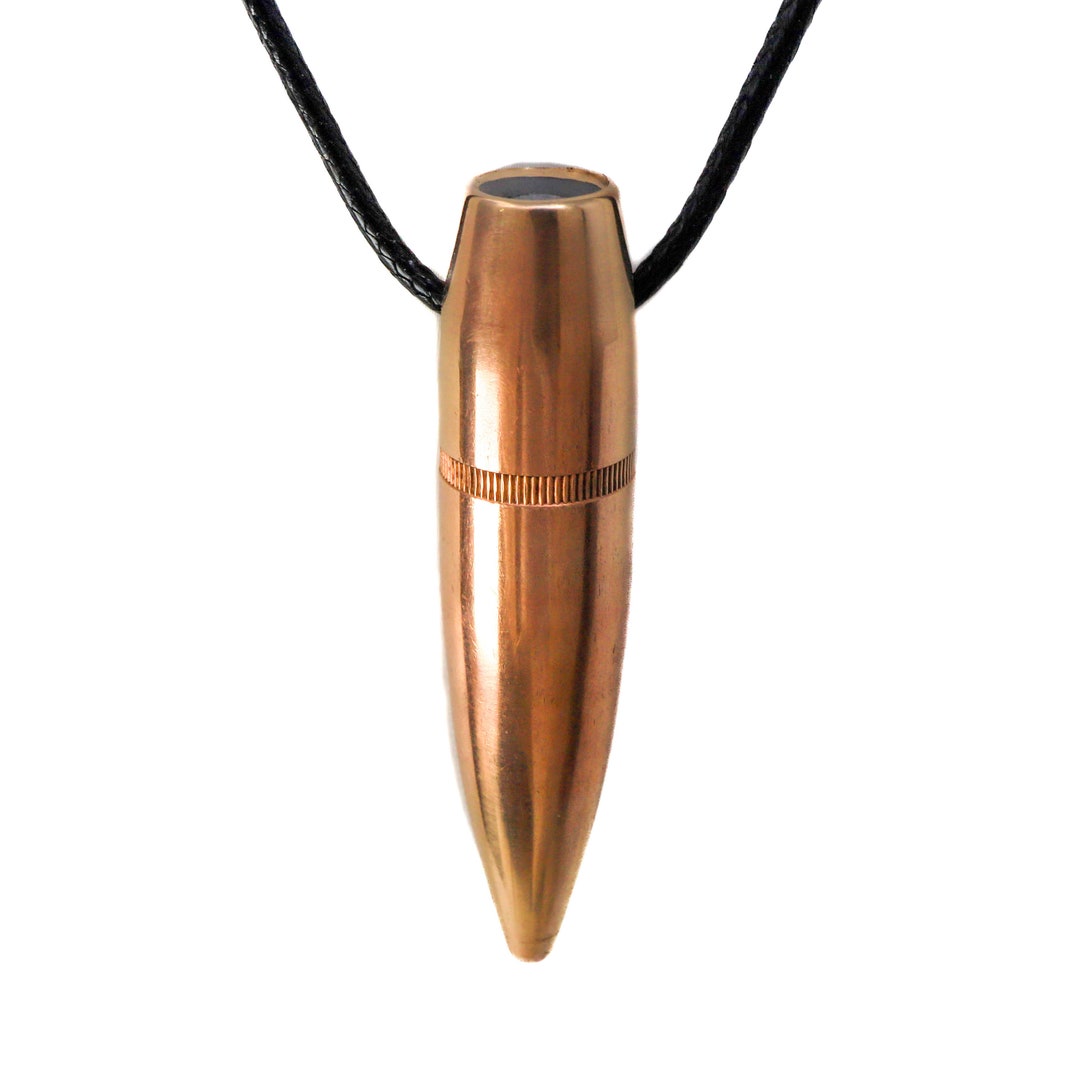 7th Anniversary Gift for Men | Manly Bullet Necklace | 7 Year - Copper ...