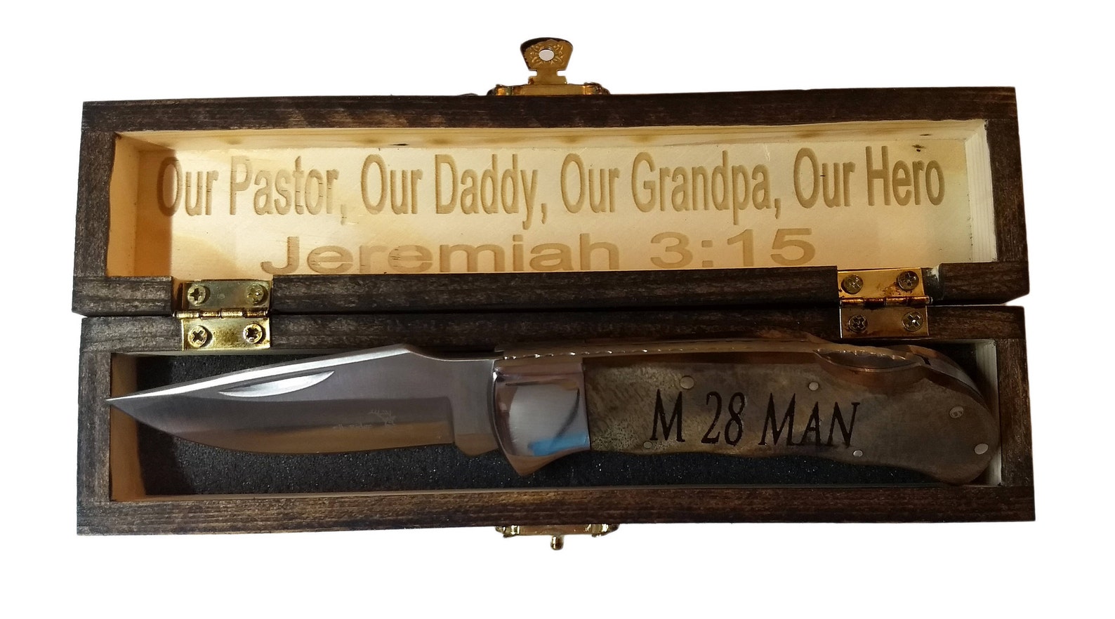 Hunting Knife Pastor Gift Idea Engraved Pocket Knife & Gift - Etsy