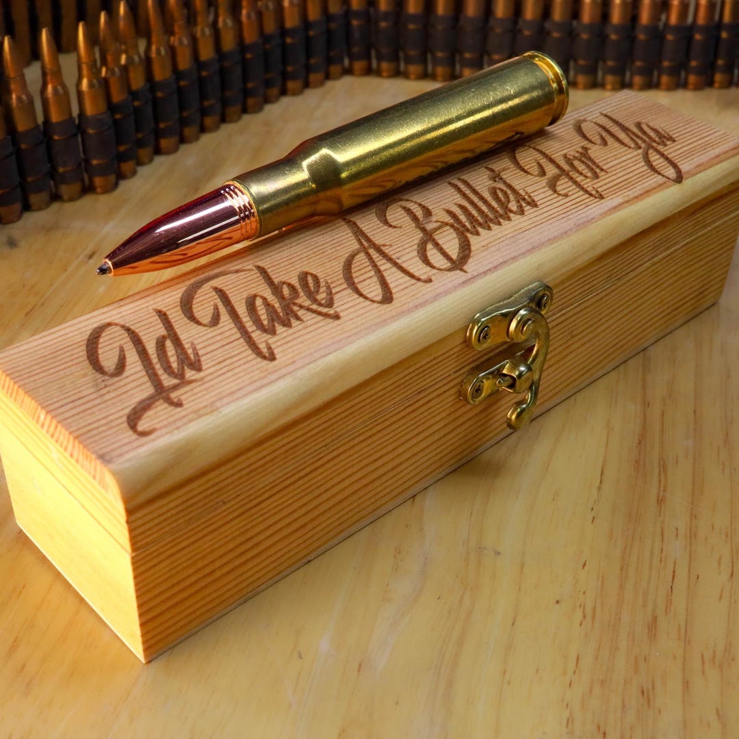 8th Anniversary Gift for Him | Bullet Pen & Gift Box | 8 Year - Bronze ...