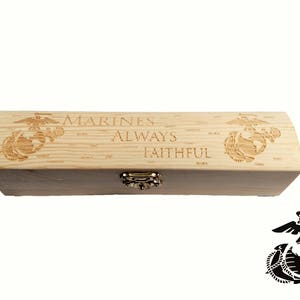 USMC Gifts for Men | Wood Pen & Engraved Gift Box | Marine Birthday ...