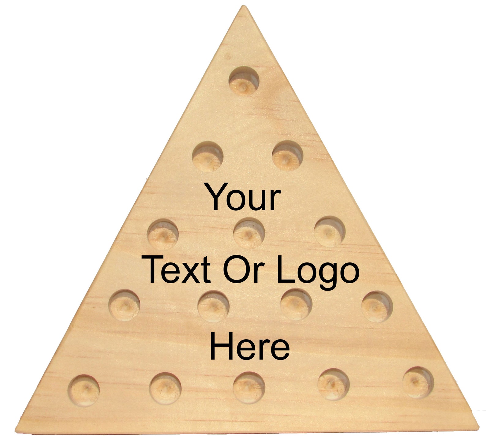 Triangle Peg Game Solid Wood Made in USA Gift for Dad - Etsy