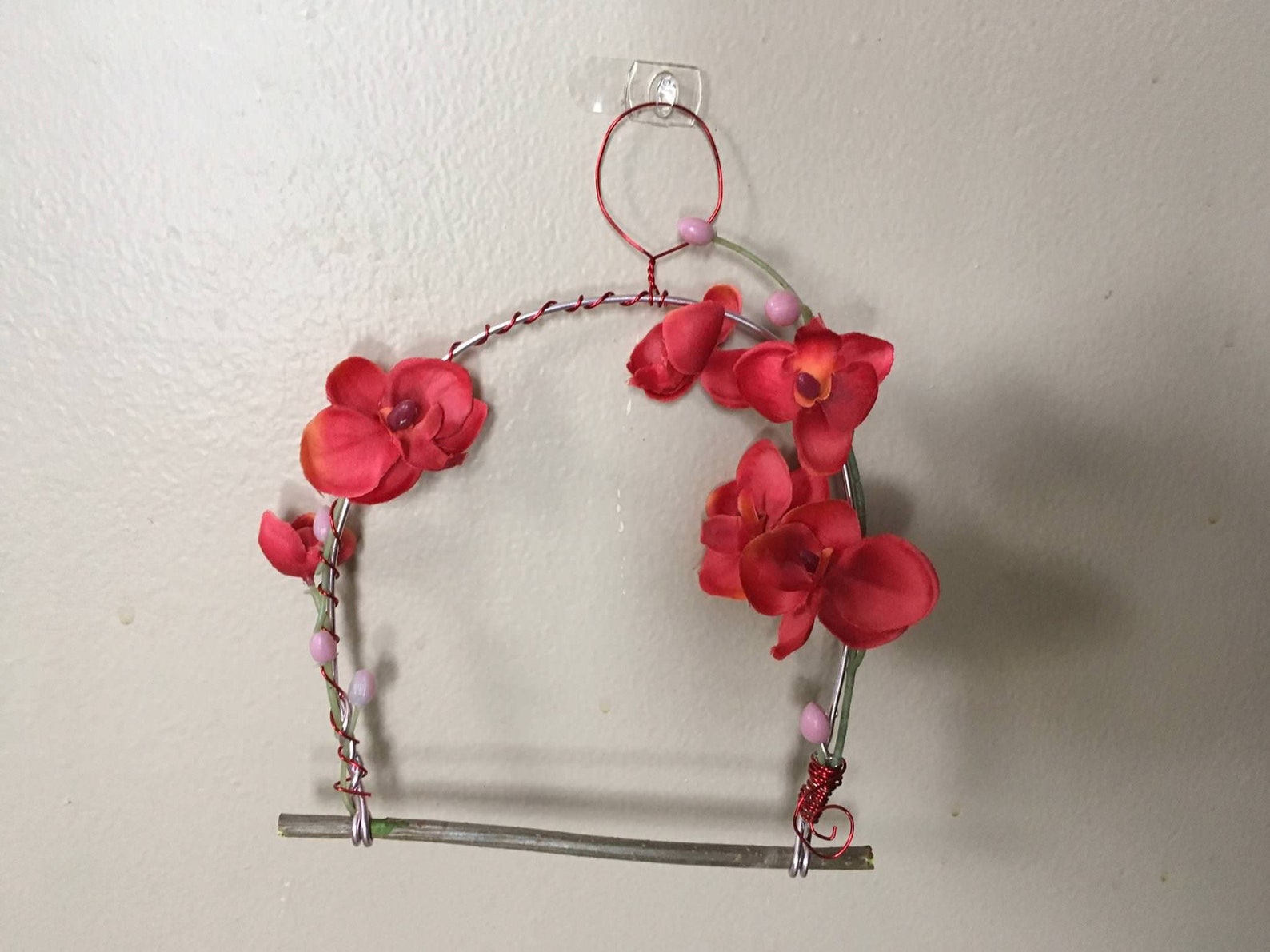 Small Hummingbird Swing, Hummingbird Perch, Garden Decor - Etsy