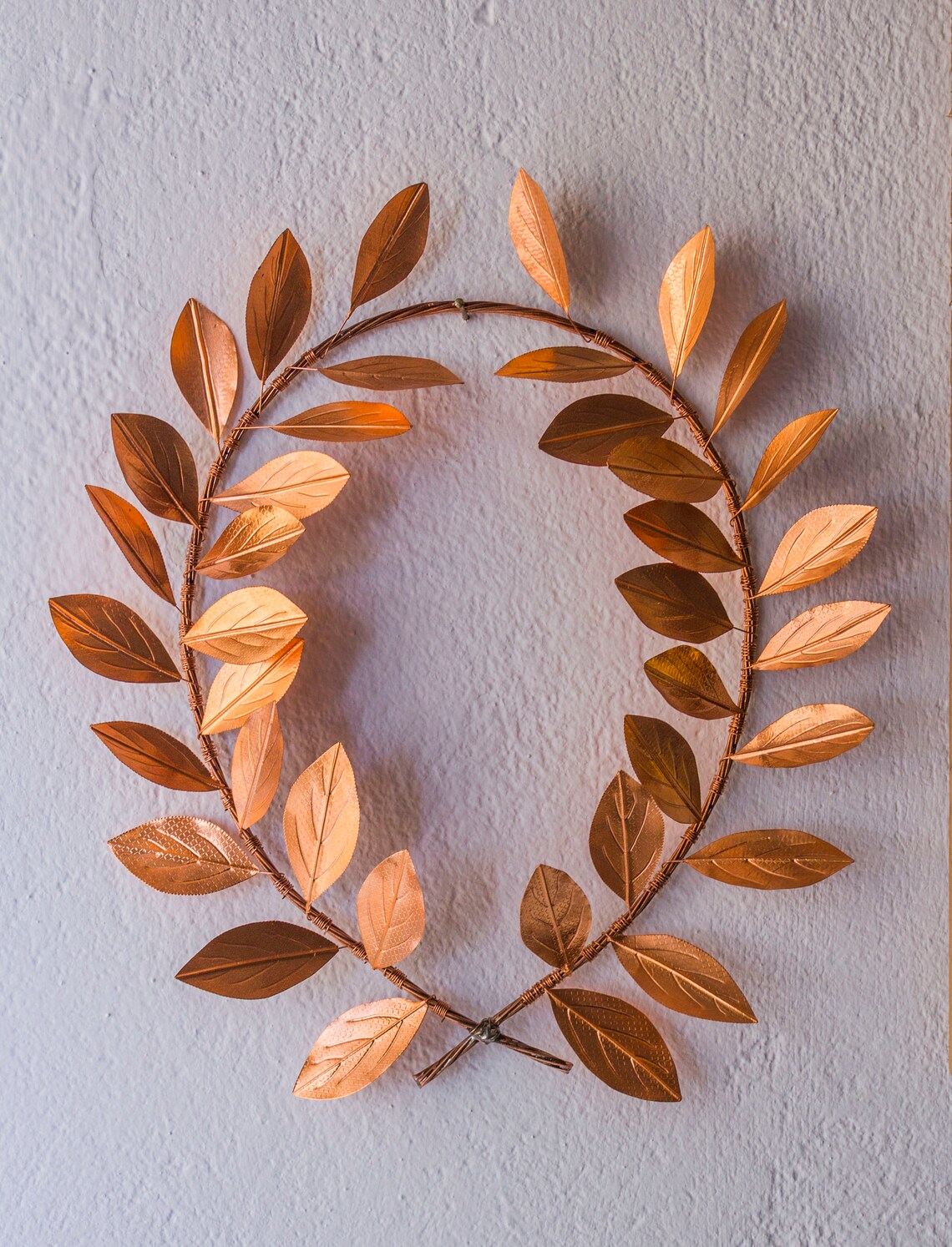 Laurel Wreath Copper Crown Sculpture Bay Leaf Ancient Greek Art Daphne ...