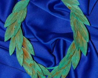 Golden Laurel Wreath Crown Ancient Greek Style Bay Leaves Leaf | Etsy