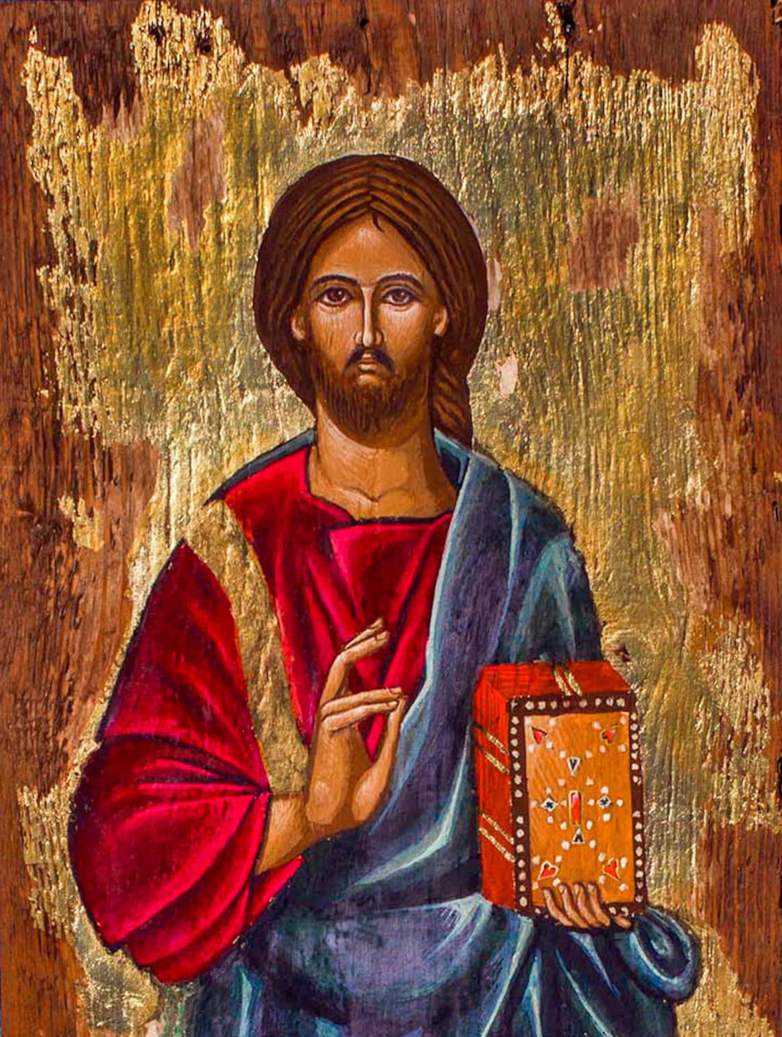 Jesus Christ Pantocrator Icon Orthodox Catholic Byzantine - Etsy
