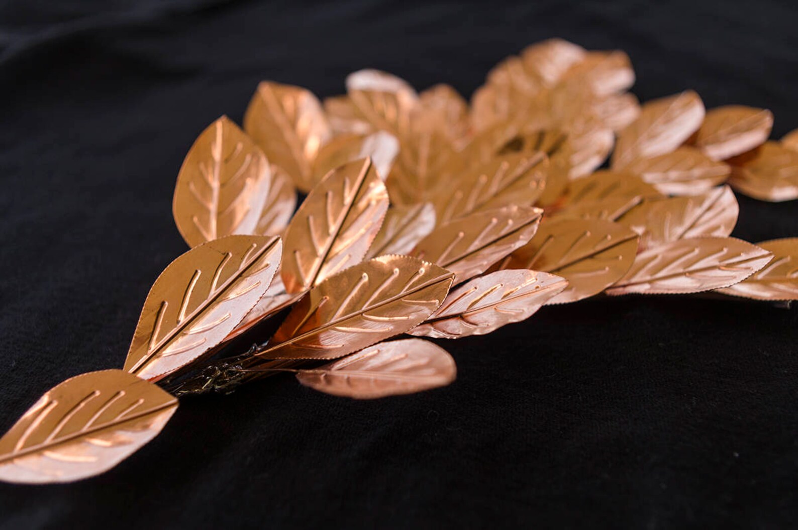 Laurel Wreath Copper Sculpture Ancient Greek Bay Leaves - Daphne Branch ...
