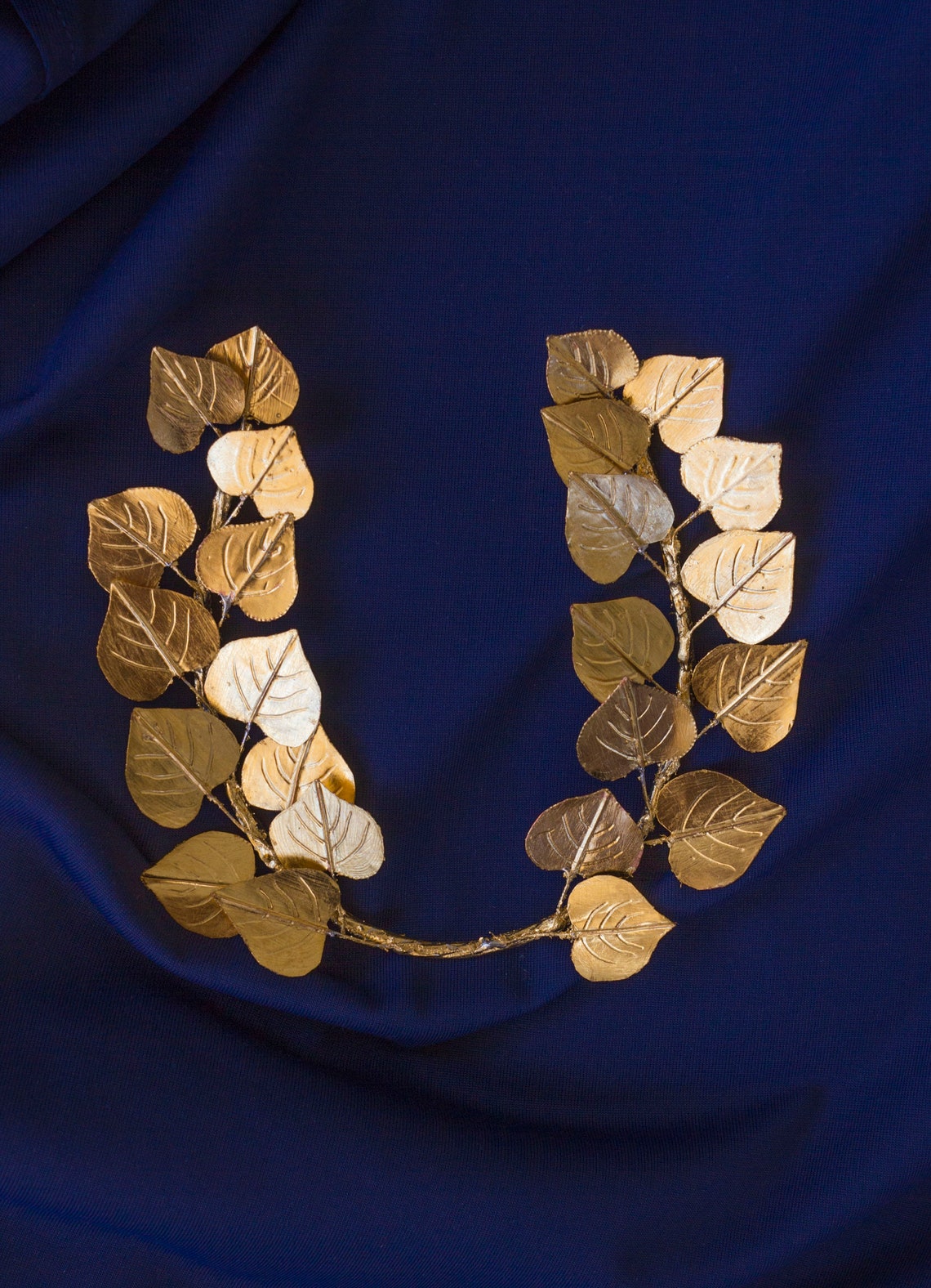 Ivy Leaves Branch Sculpt 24k Gold Decorative Art Ancient Greek Style - Etsy