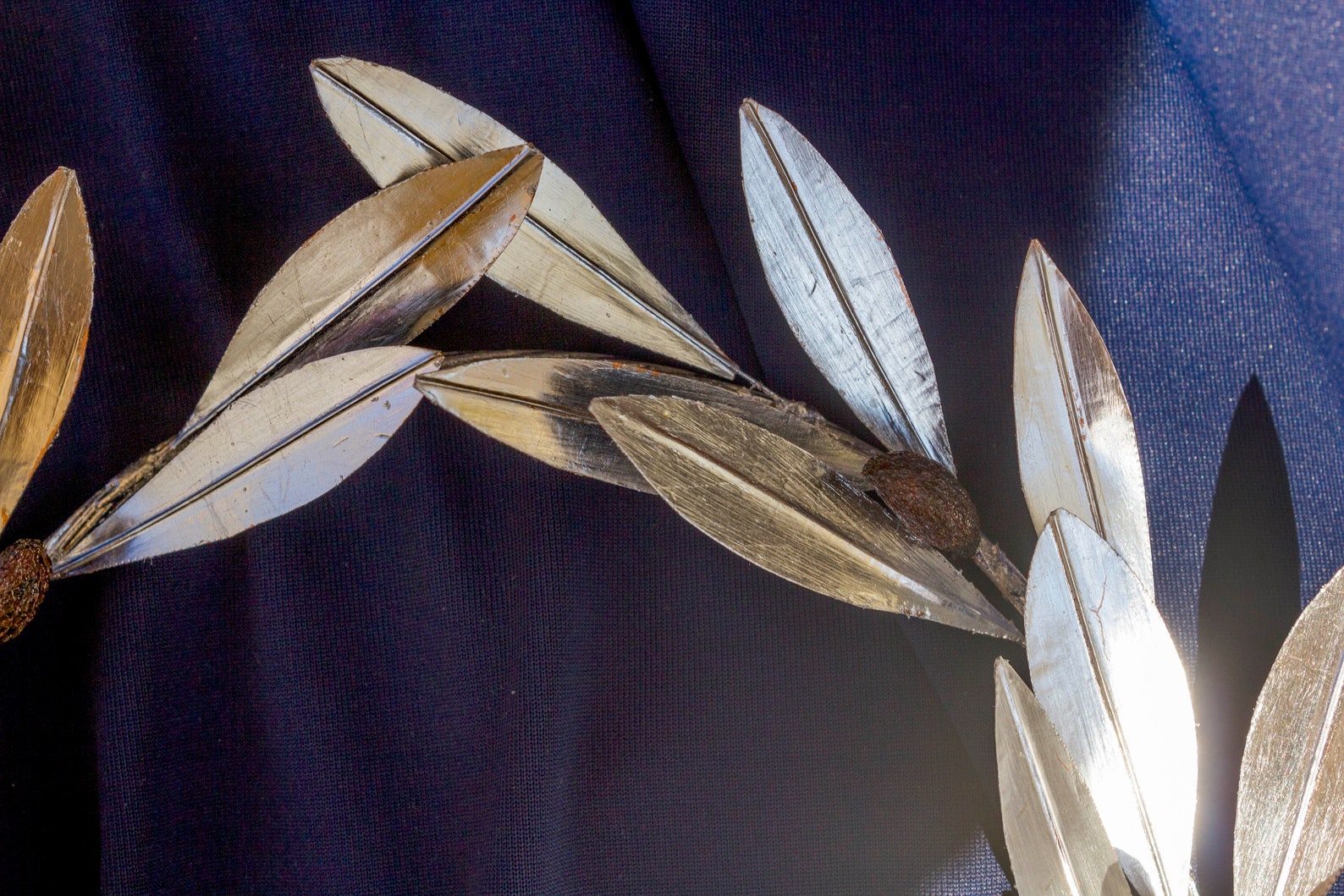 Silver Crown Olive Wreath Ancient Greek Roman Headpiece Olive Leaves ...