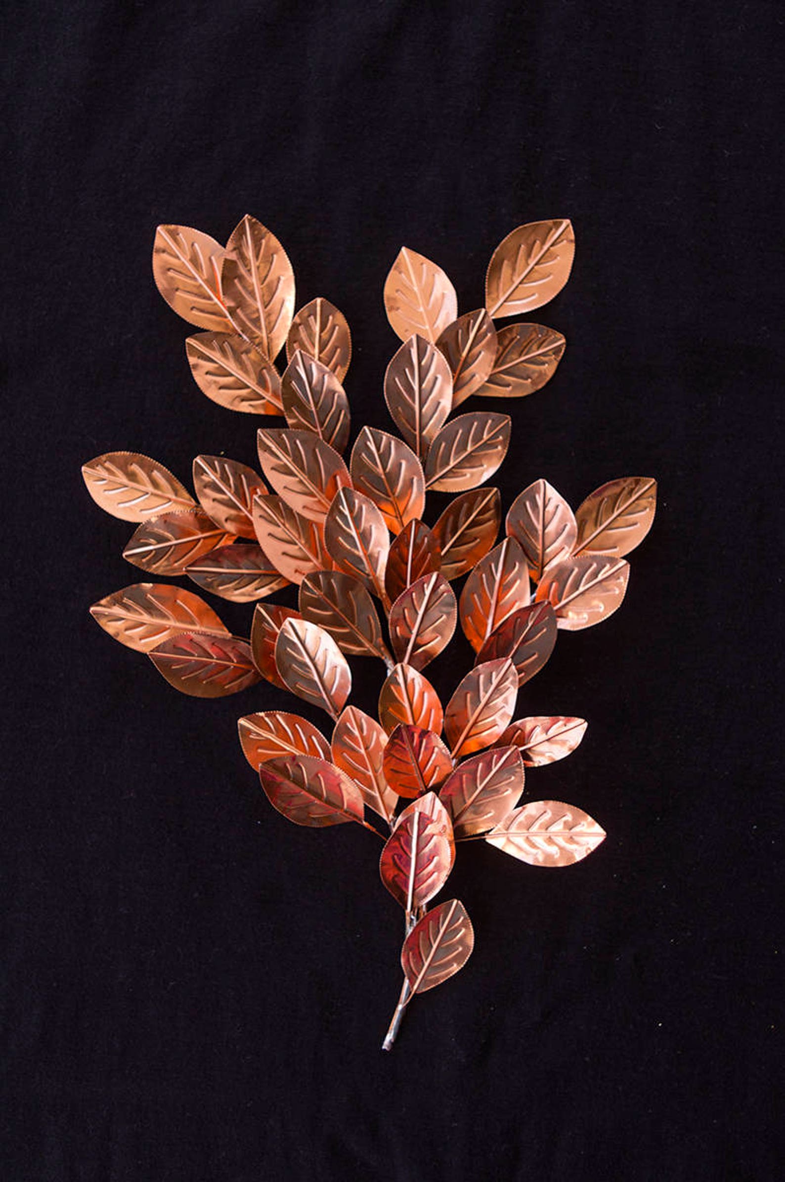 Laurel Wreath Copper Sculpture Ancient Greek Bay Leaves - Daphne Branch ...