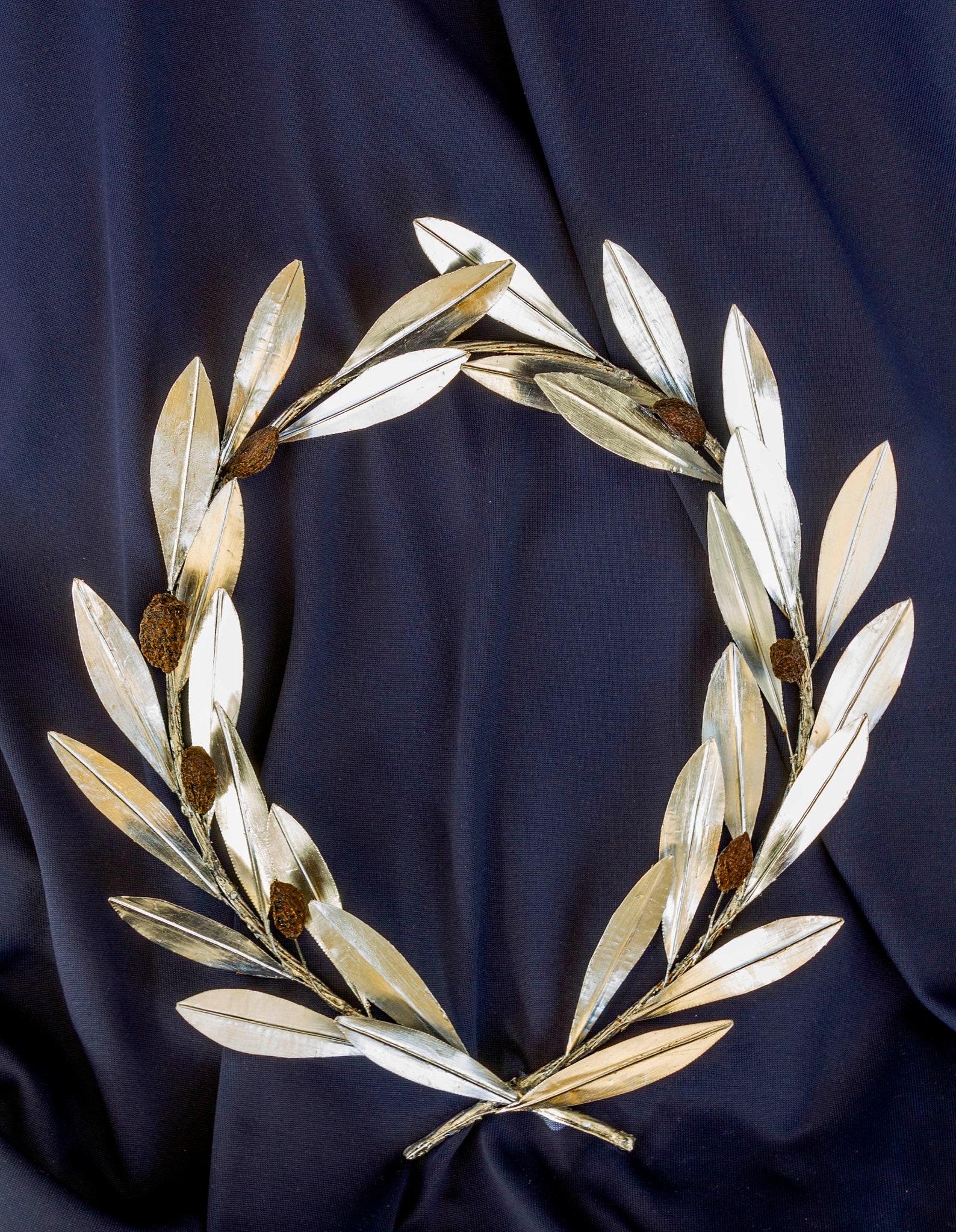 Silver Crown Olive Wreath Ancient Greek Roman Headpiece Olive Leaves ...
