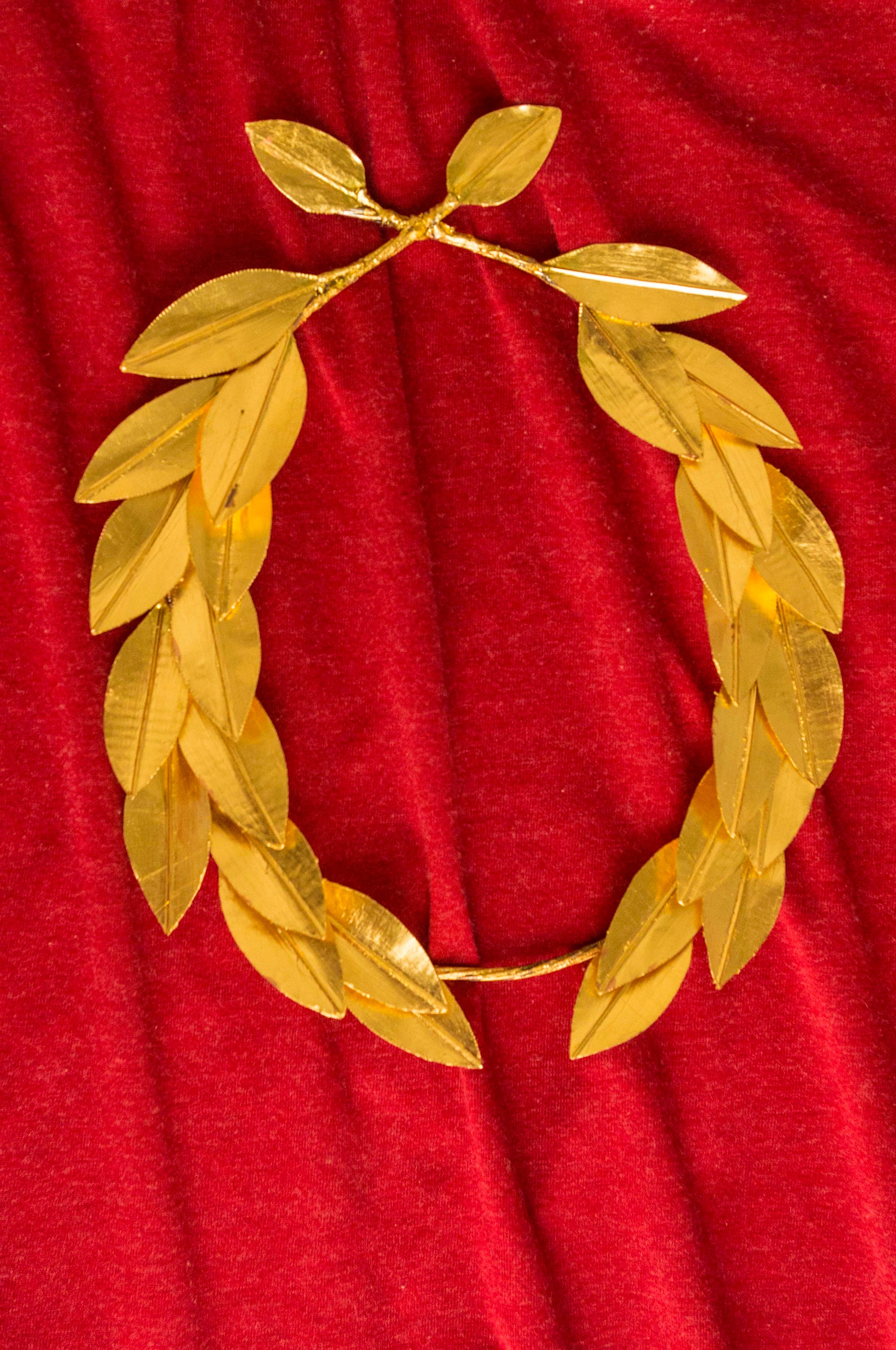 Golden Laurel Wreath Crown Ancient Greek Style Bay Leaves Leaf Crown ...