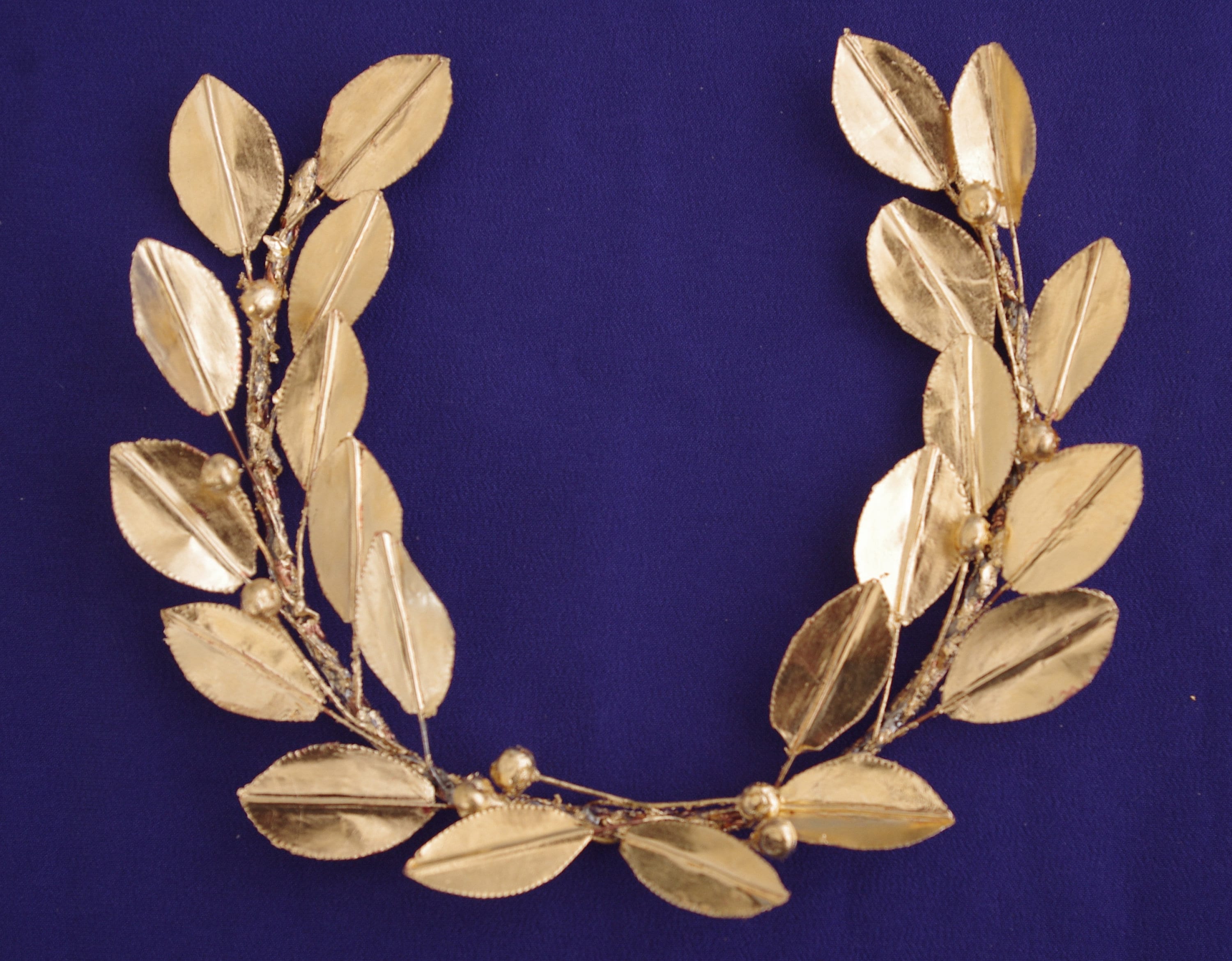 Golden Laurel Wreath Crown With Fruit Berries Ancient Greek Style Bay ...