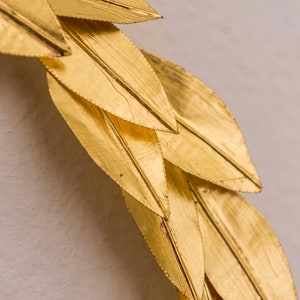 Golden Laurel Wreath Crown Ancient Greek Style Bay Leaves Leaf Crown ...
