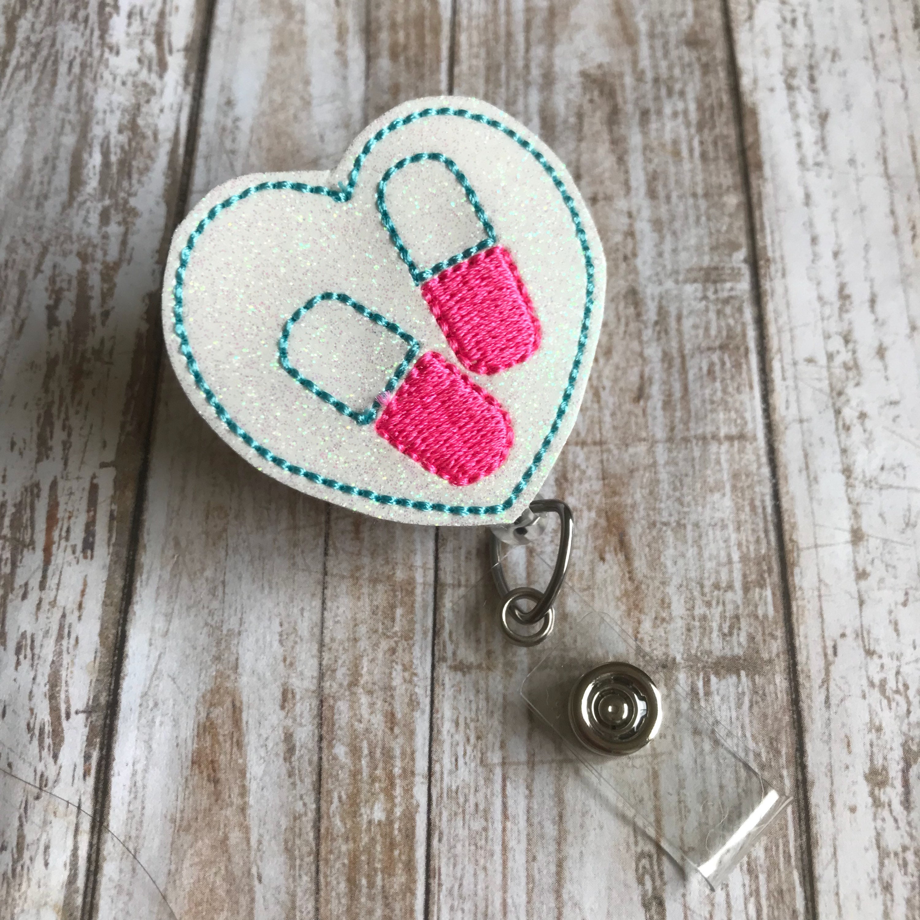 Pill | Pill Badge Reel | Badge Reel | Badge Holder | ID Badge Reel | ID ...