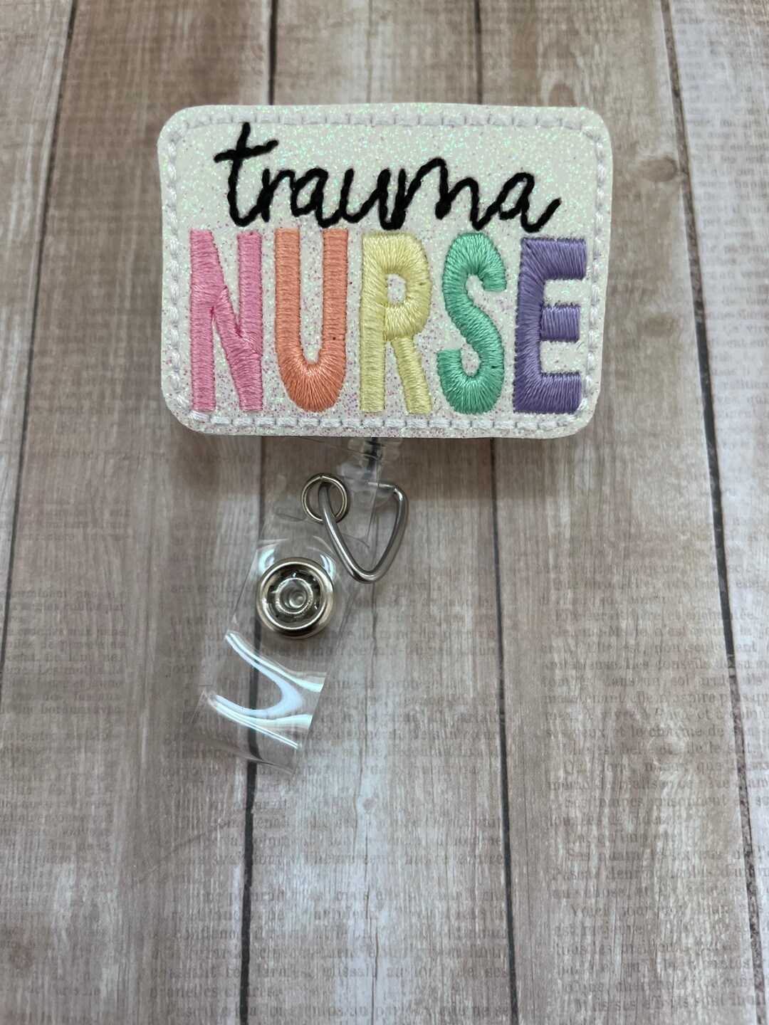 Trauma Nurse | Nurse | Badge Reel | Badge Holder | ID Badge Reel | ID ...