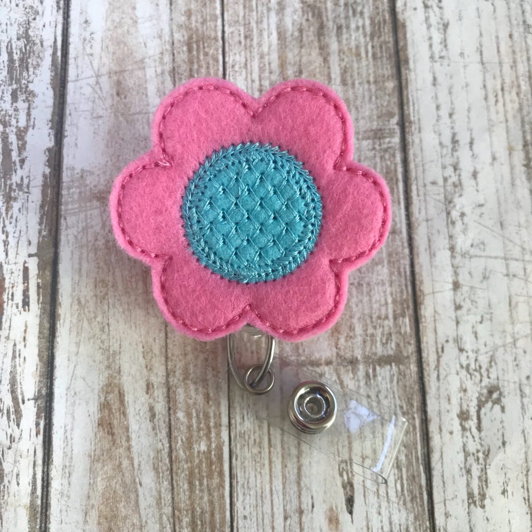 Flower | Flower Badge Reel | Pink Flower | Pink Flower Badge Reel ...