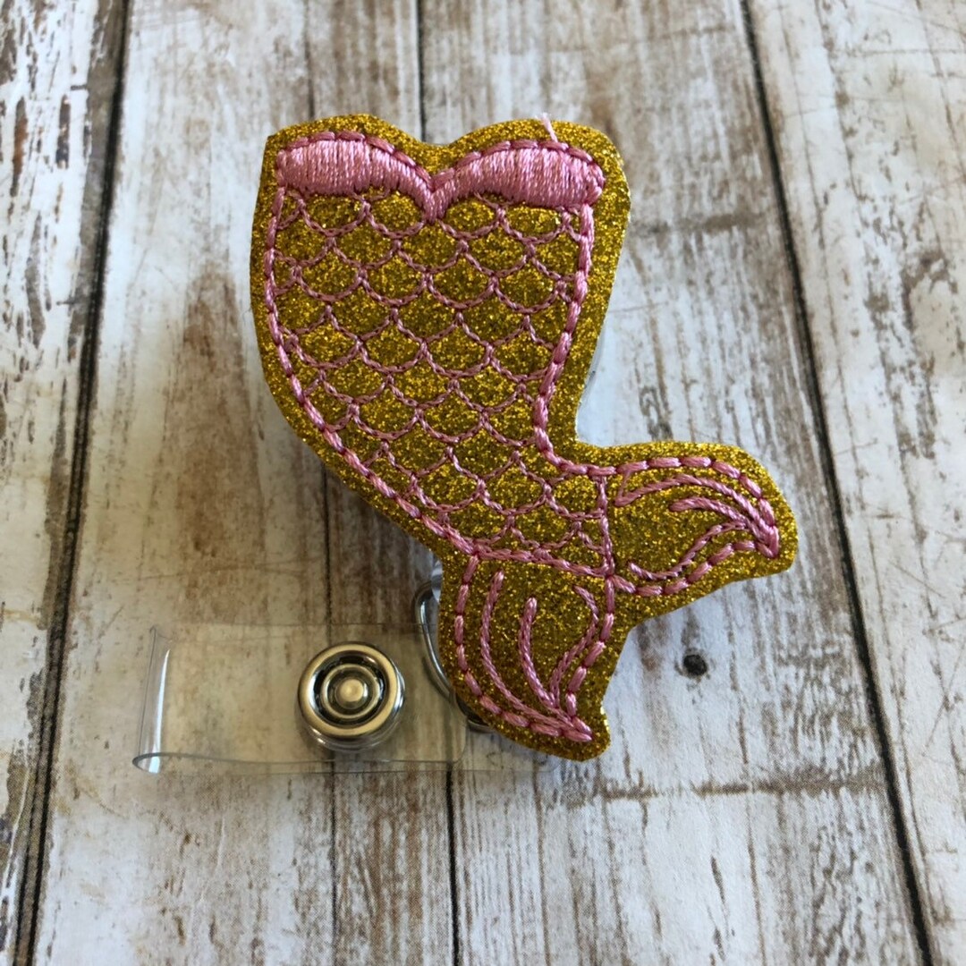 Mermaid | Mermaid Tail | Mermaid Badge Reel | Mermaid Badge Holder ...
