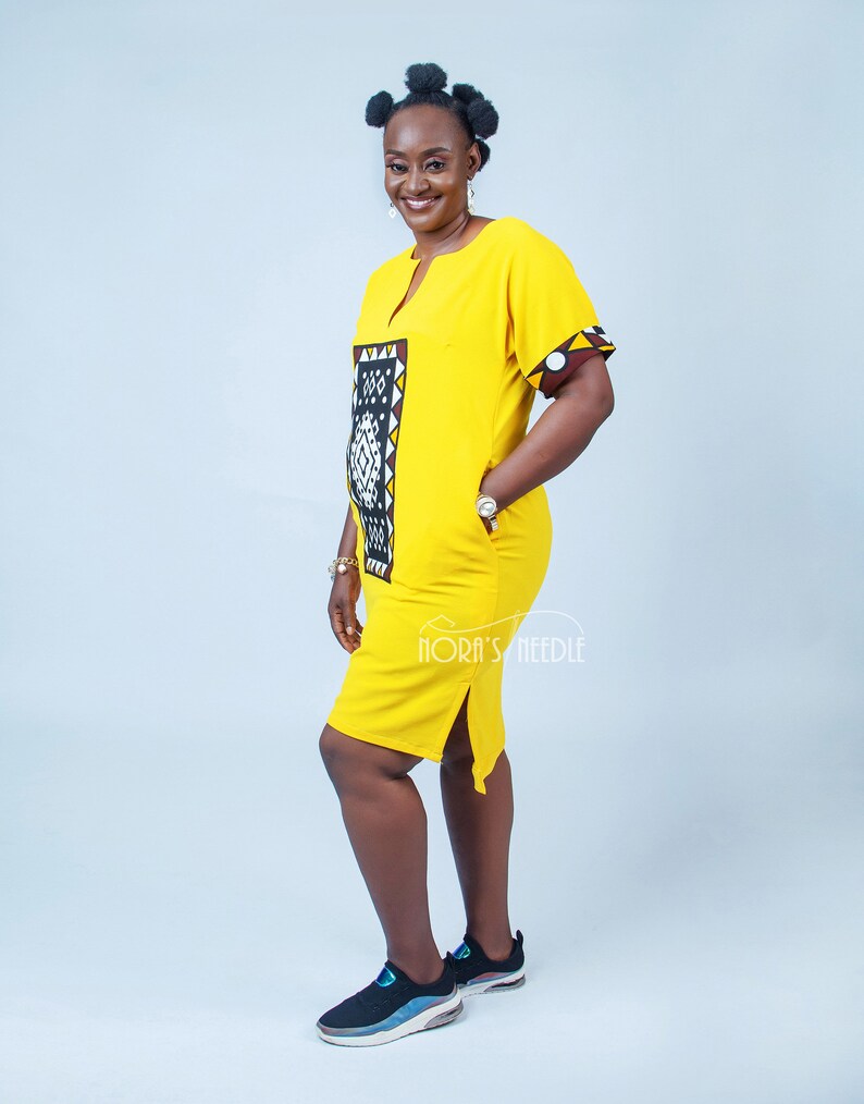Ankara Shift Dress/ African Shift Dress/ With Touch of Ankara - Etsy