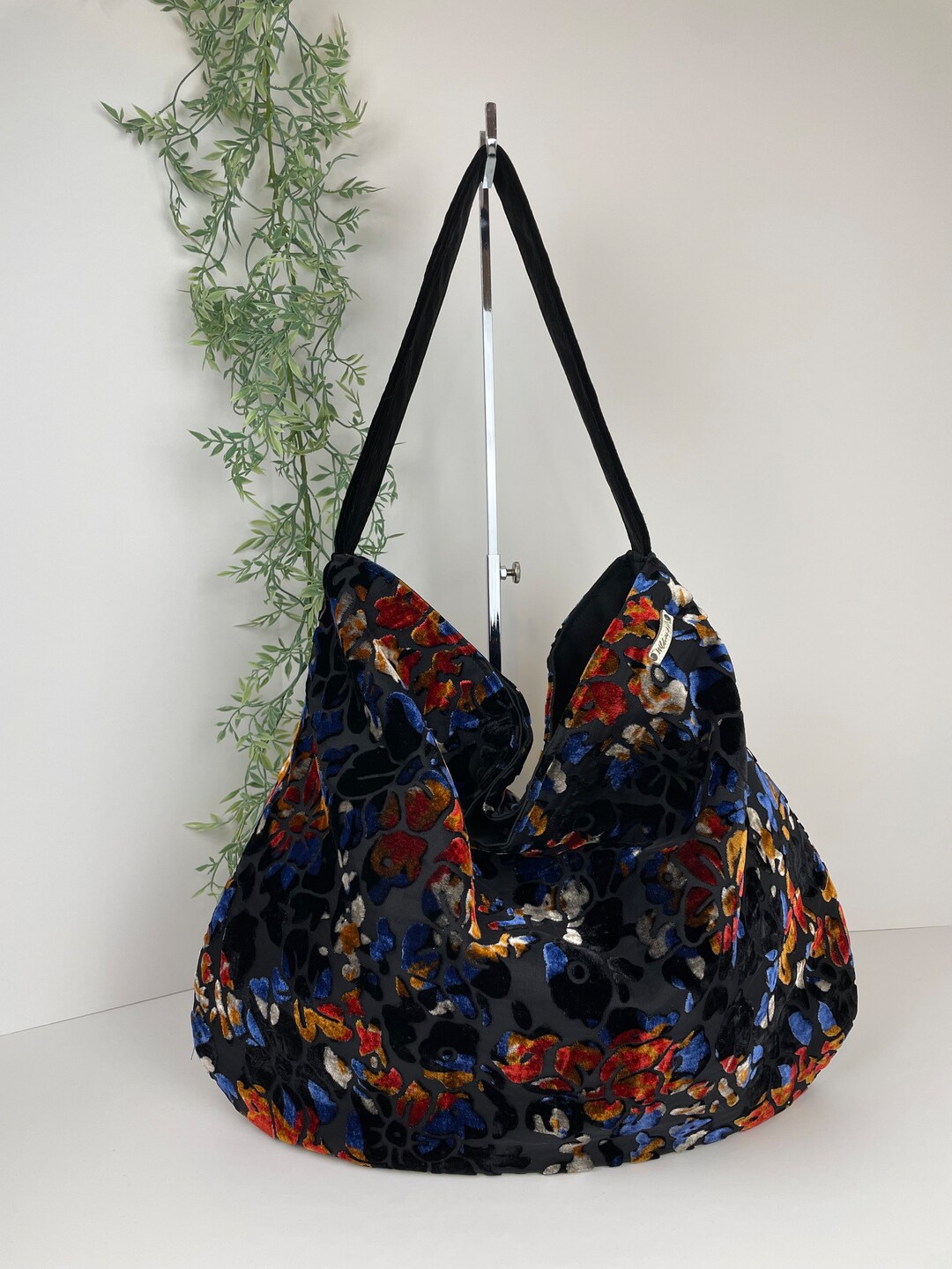 Slouchy Velvet Hobo Bag /large Shoulder Bag - Etsy