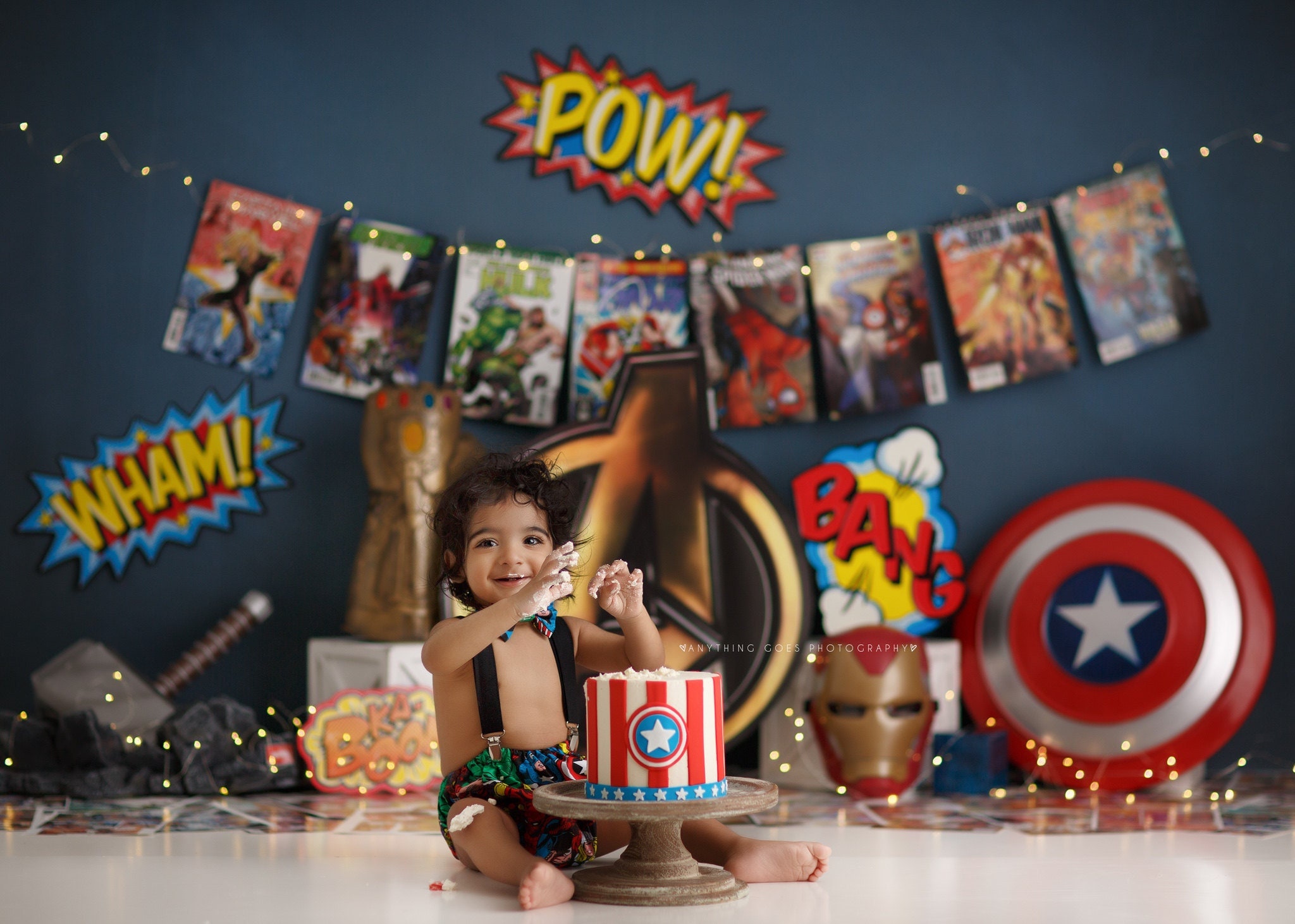 Superhero Cake Smash Outfit Boy, Avengers Cake Smash Boy, Superhero Tie ...