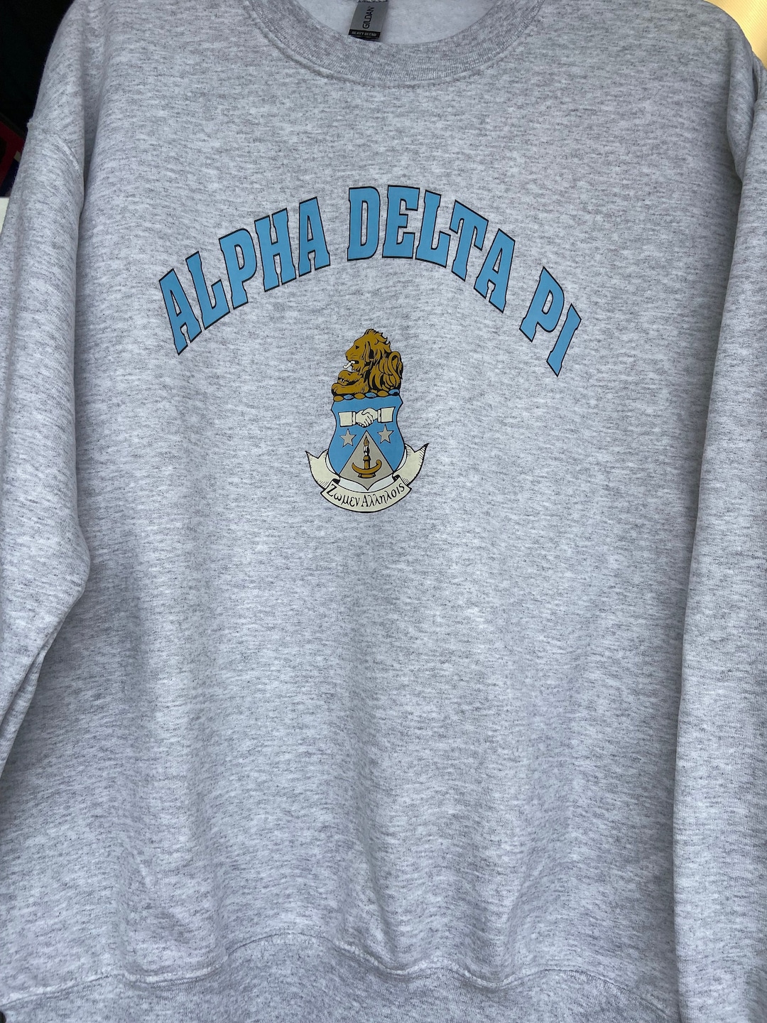 Alpha Delta Pi Sweatshirt W/crest - Etsy